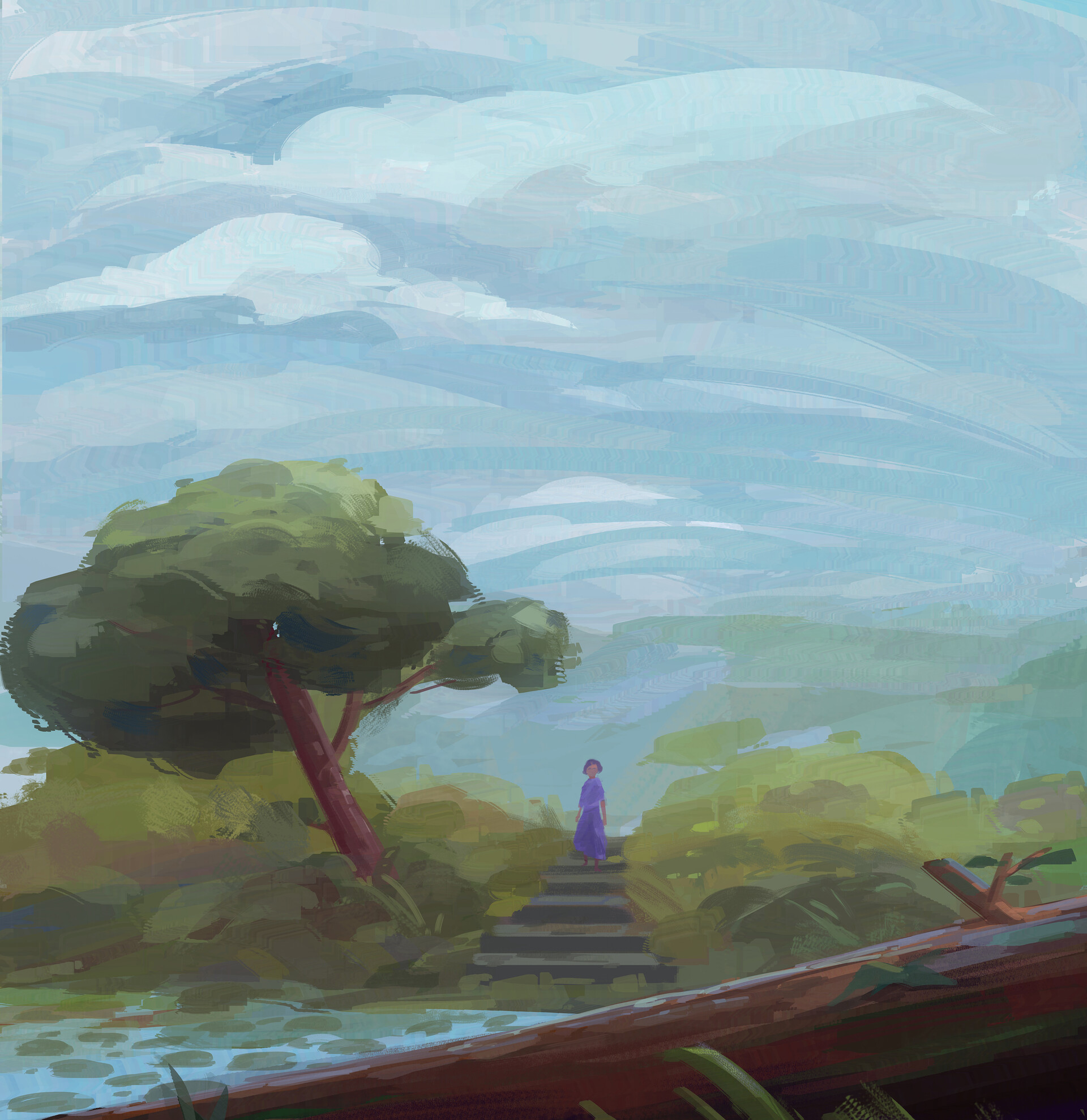 ArtStation - Girl with nature