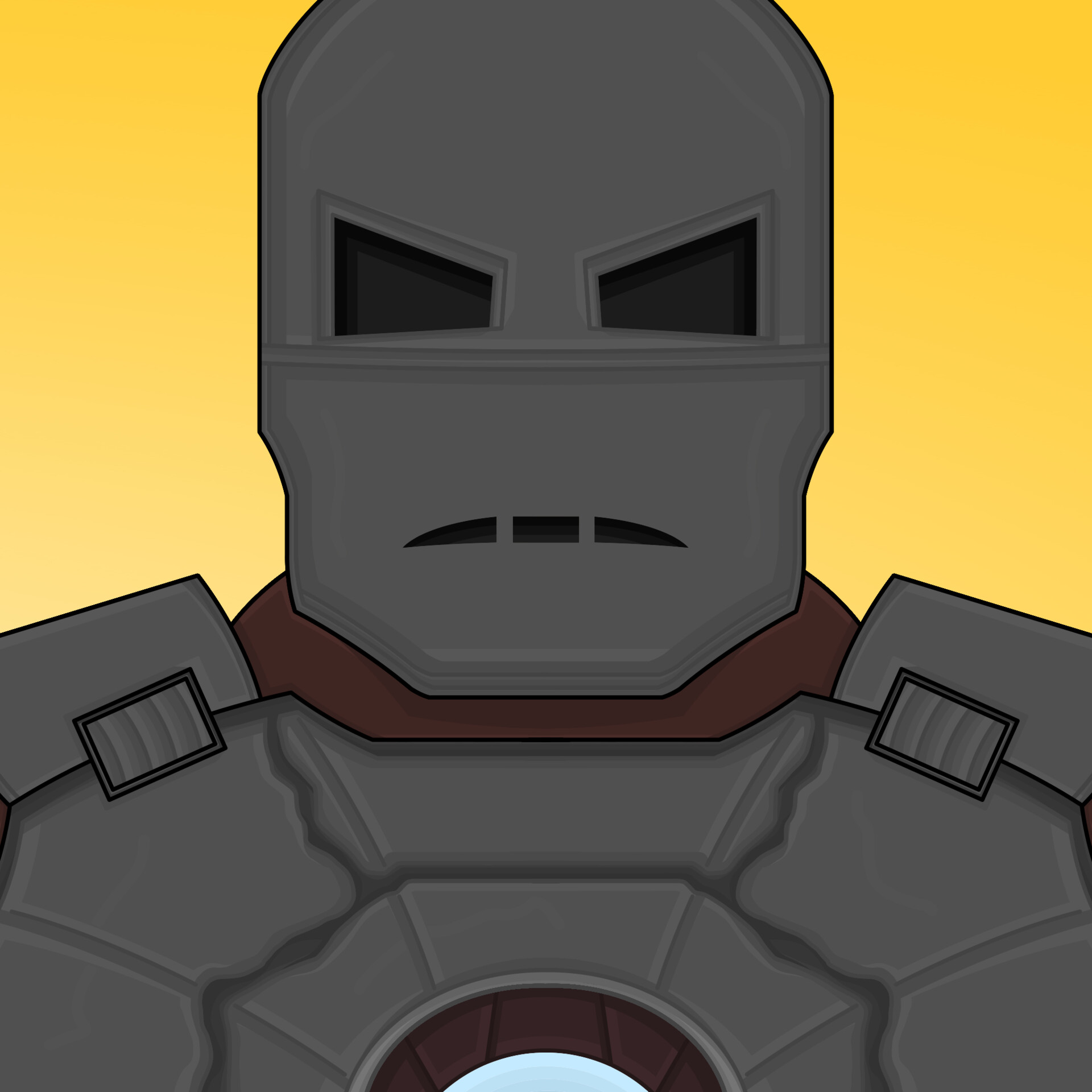 how to draw iron man mark 1