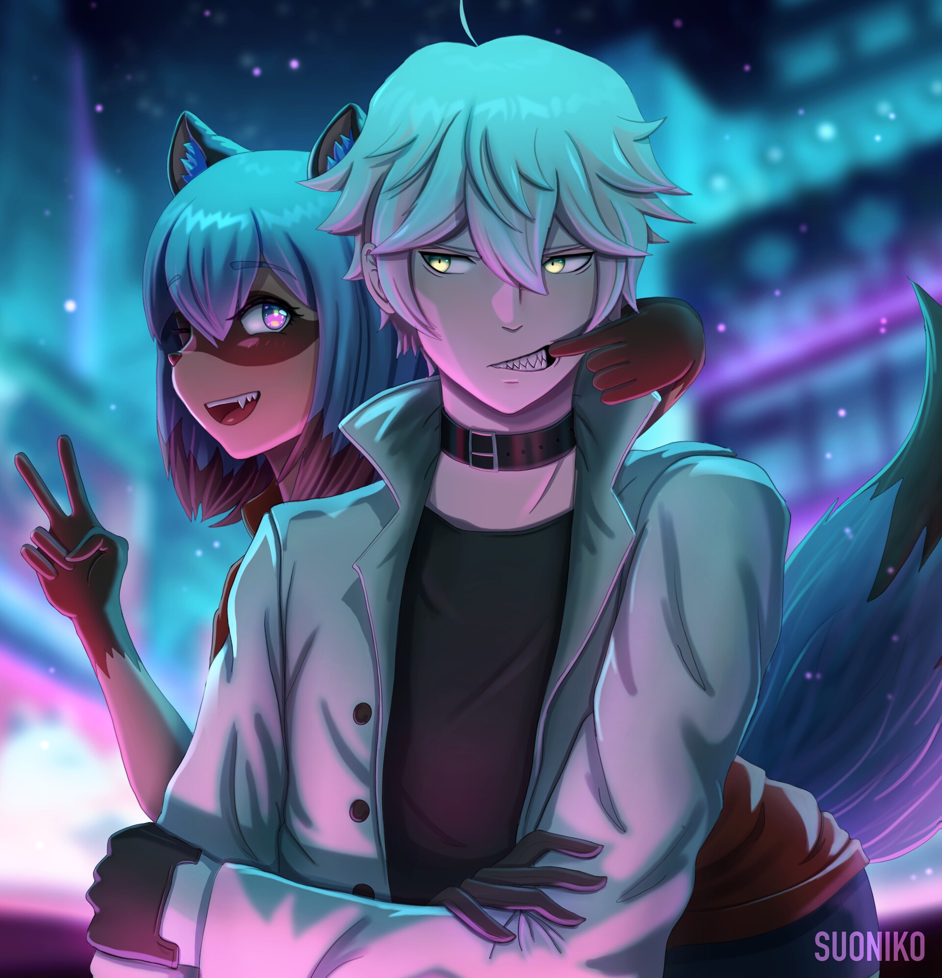 ArtStation - BNA - Michiru & Ogami