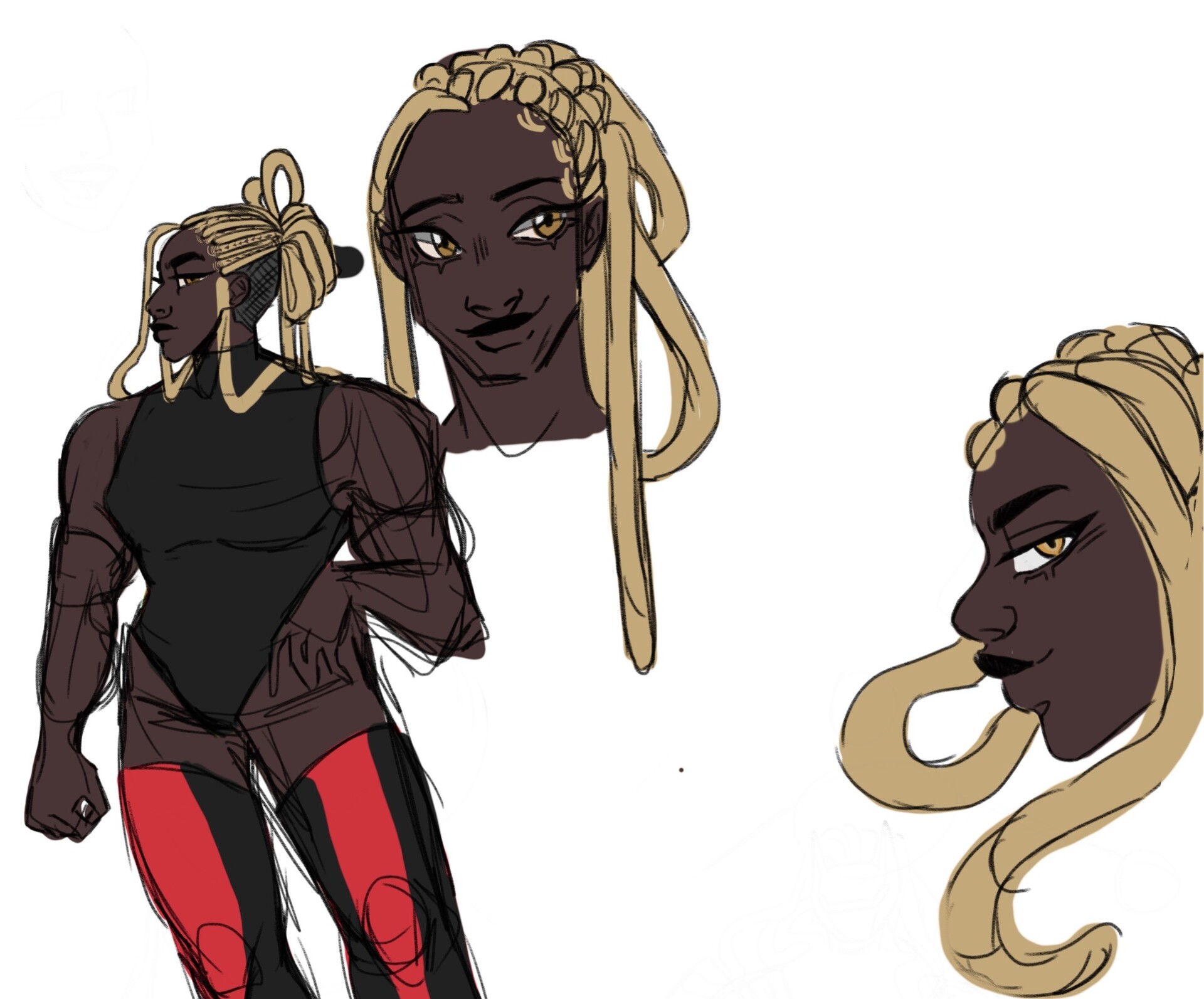 ArtStation - (WIP) Character design for female super hero