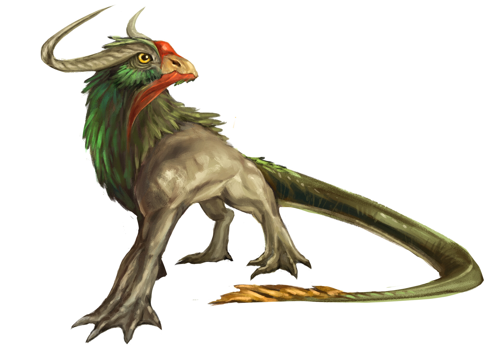 ArtStation - Bird Lizard Cat