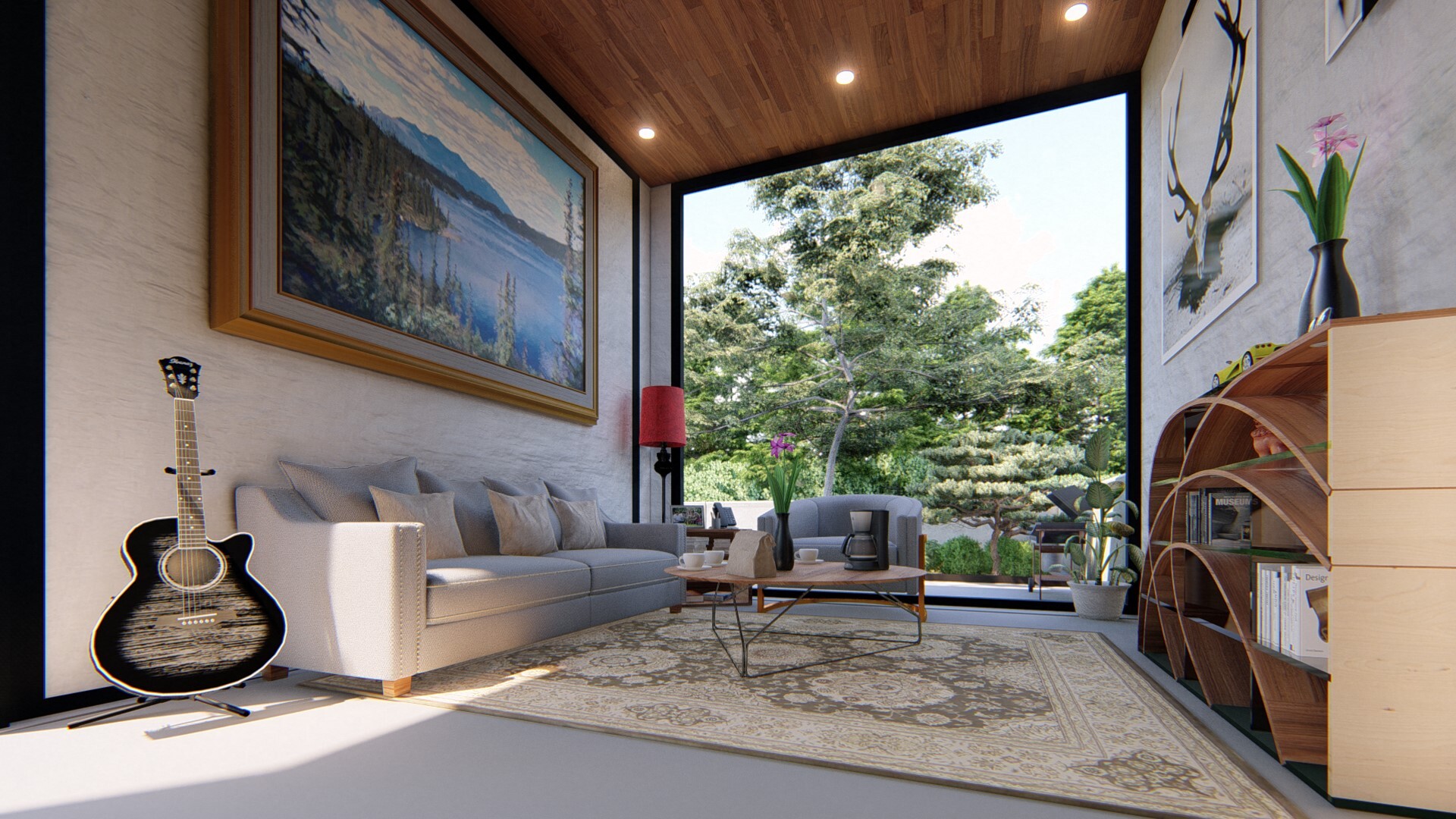 ArtStation - Modest living room