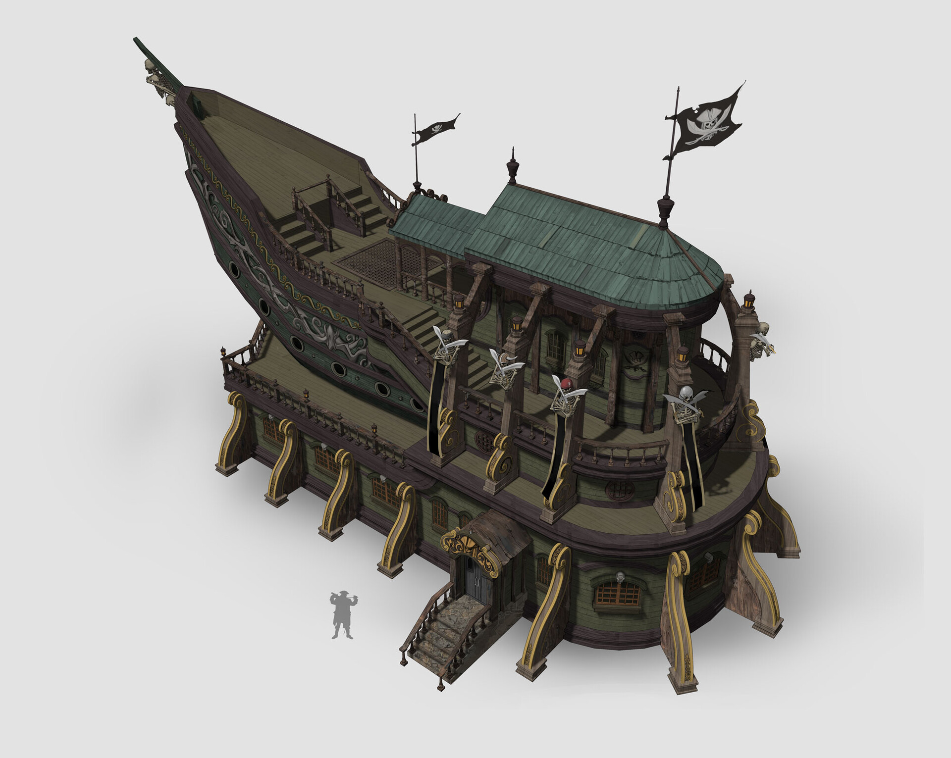 ArtStation - pirate village house