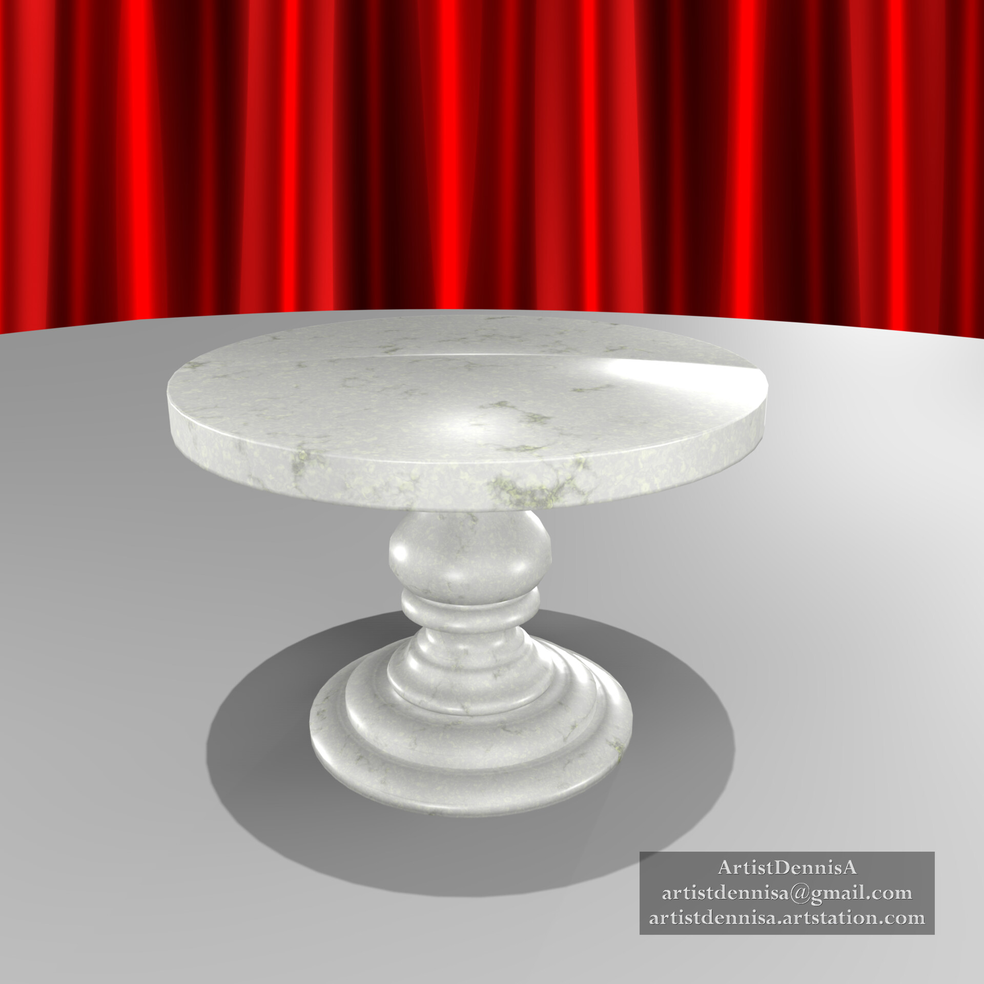 ArtStation - 3D Furniture - Table 02