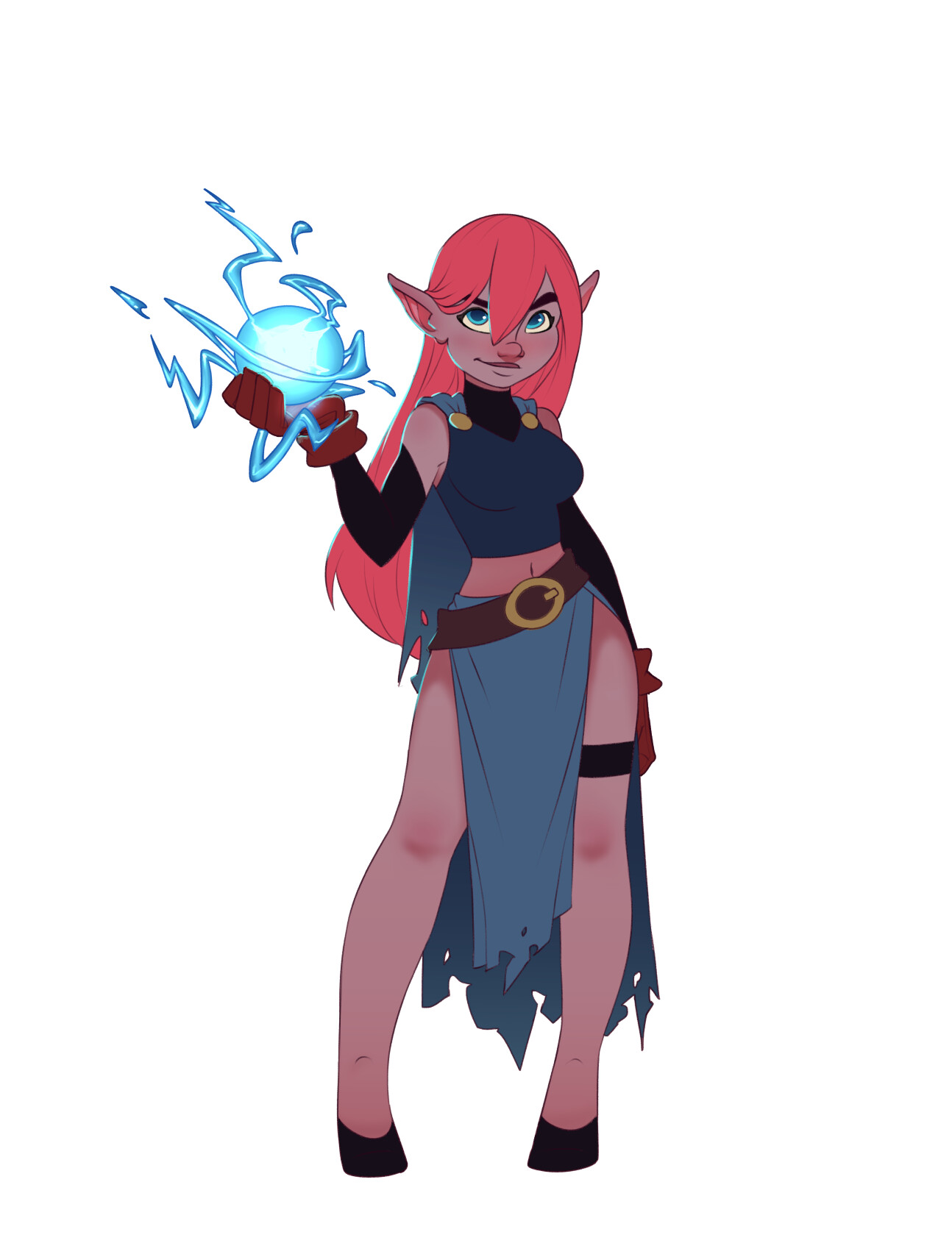 ArtStation - Thunder mage elf