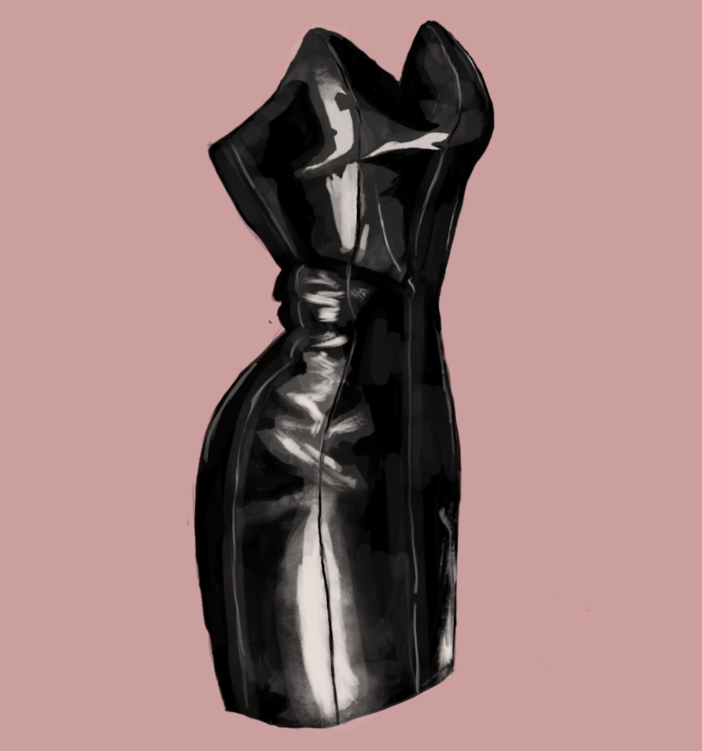 how to draw latex clothing