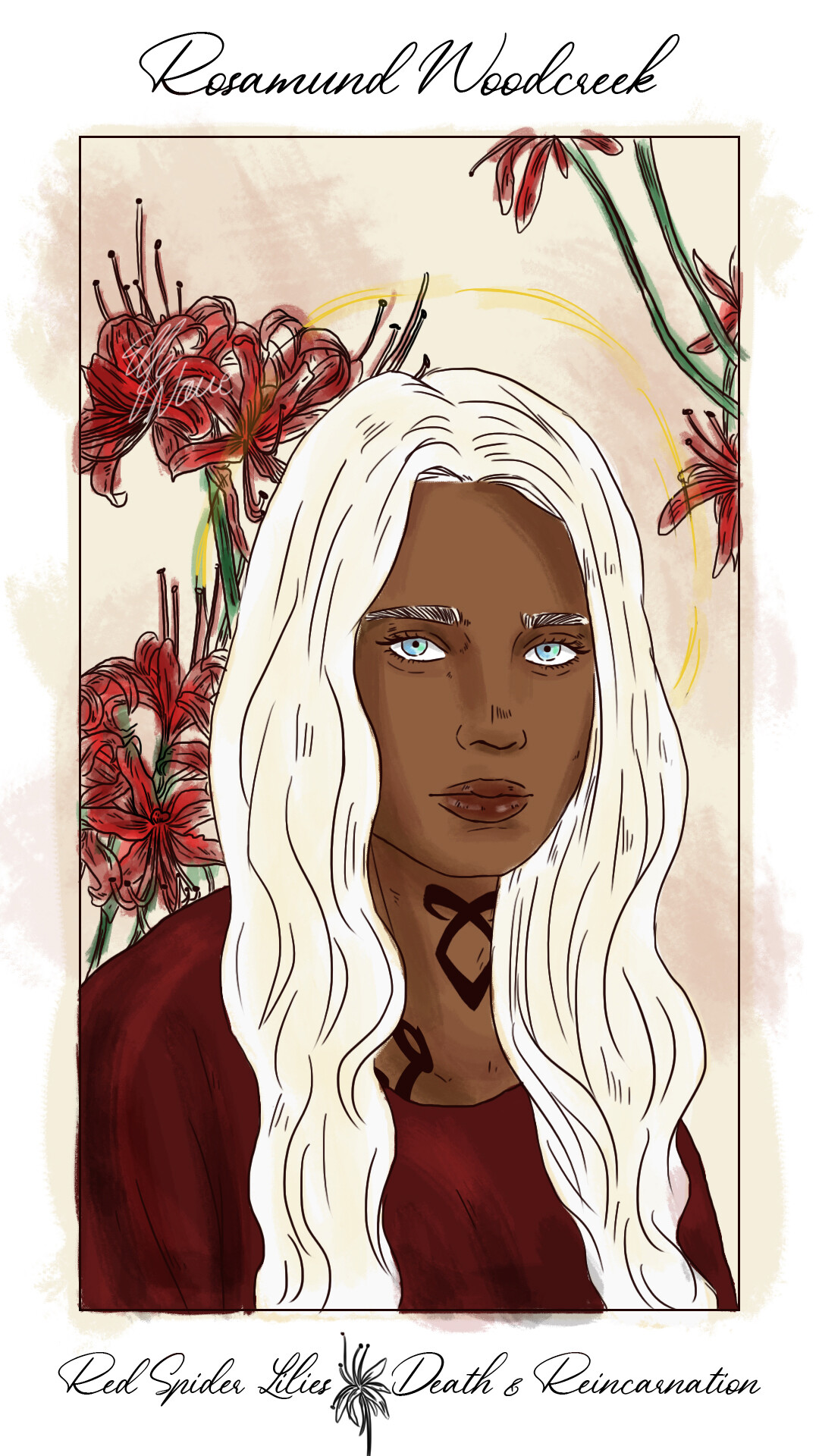 Elfe Noire - The Mortal Instruments OCs | Flower cards