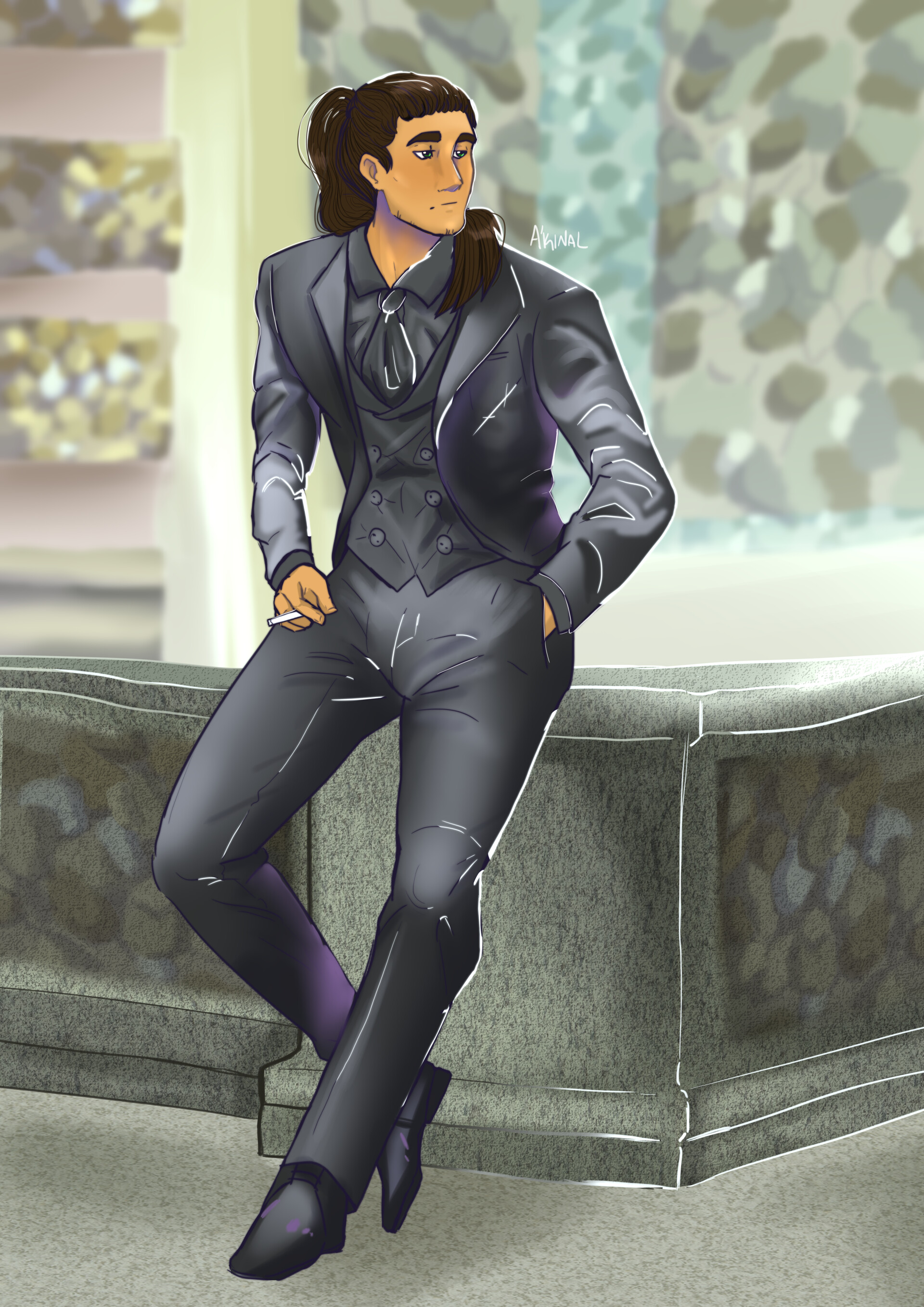 ArtStation - Luke in a suit