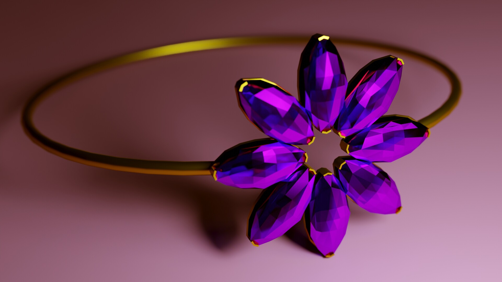 ArtStation - Amethyst Gold Ring