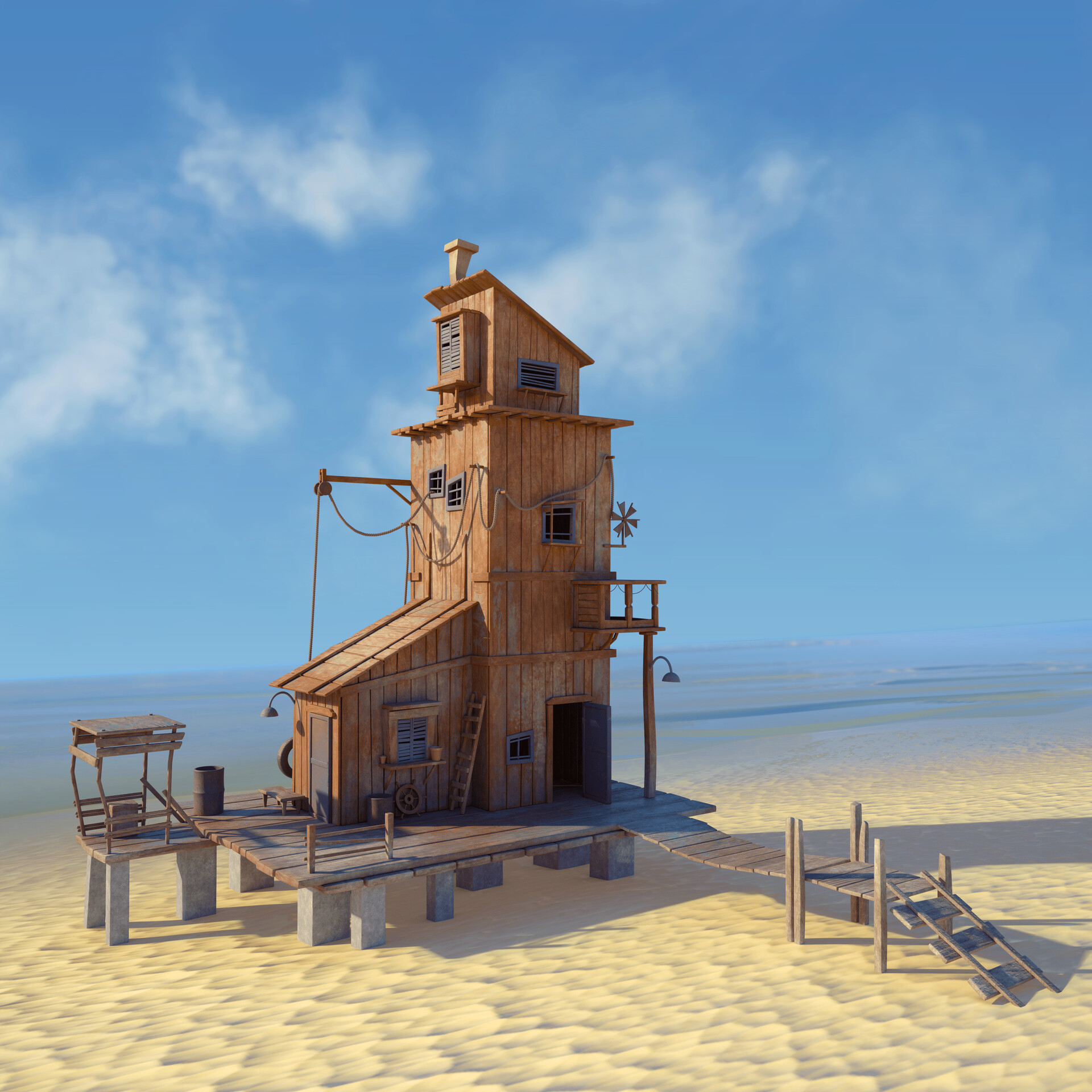 ArtStation - Beach Shack