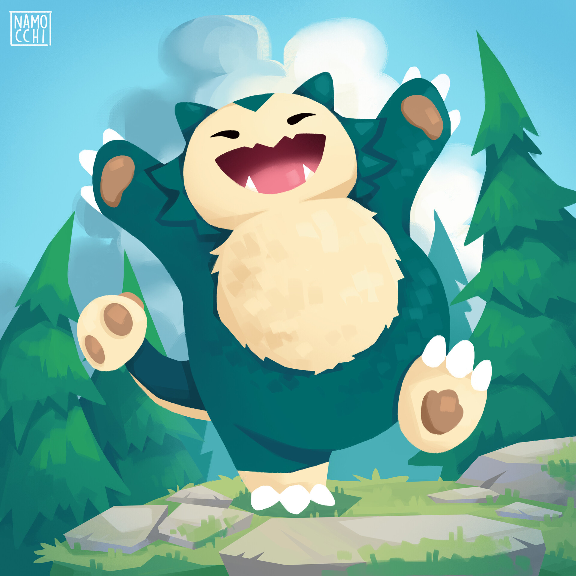 Namocchi Art - Snorlax Choncc