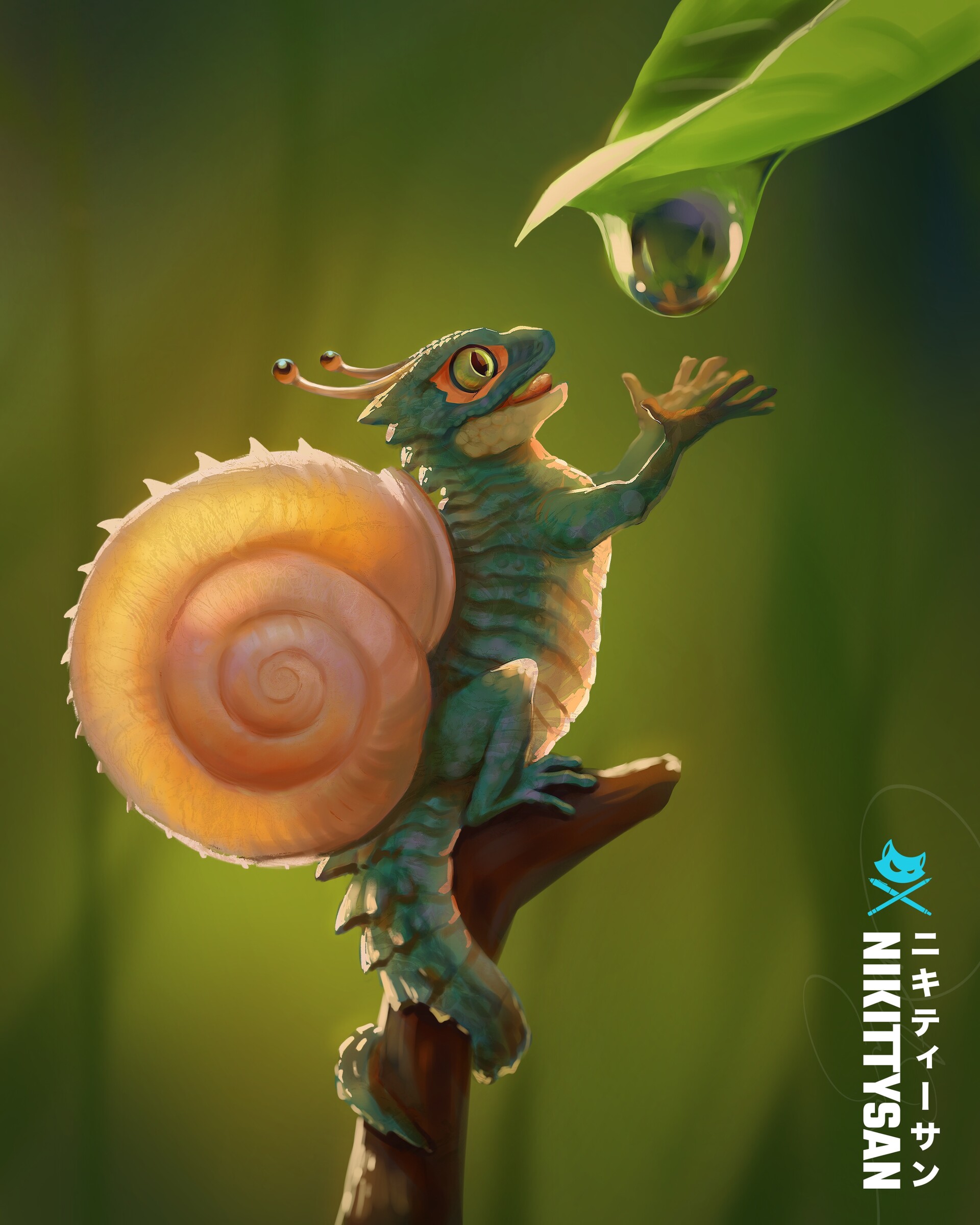 Timothy the Dragon Snail by N I K I T T Y S A N : r/ImaginaryAww