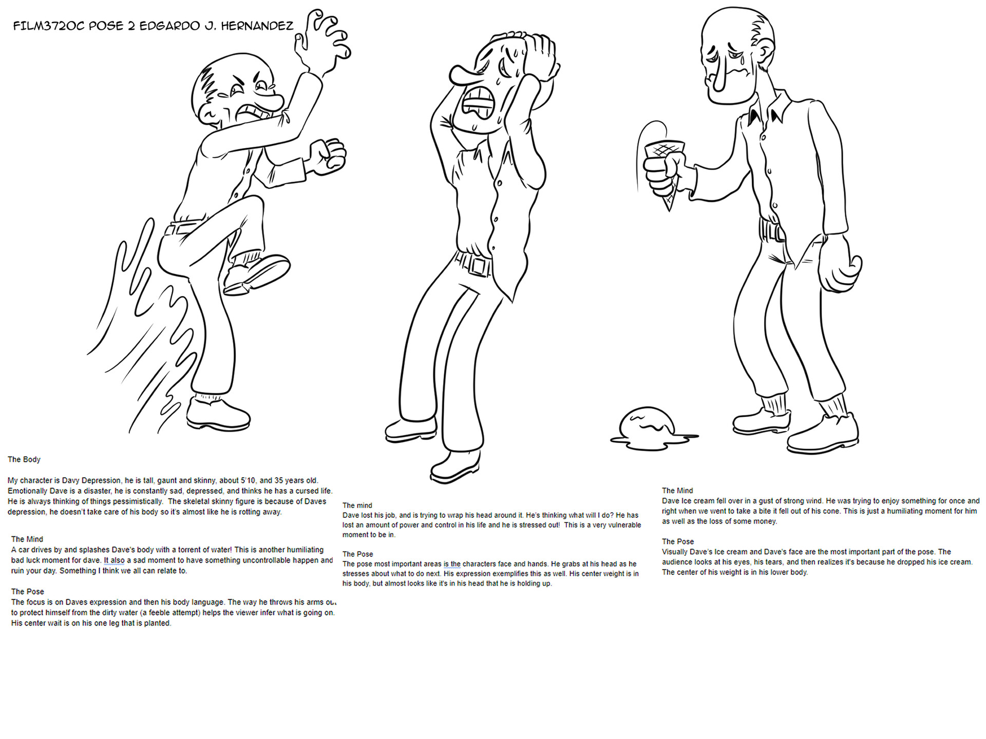 Depressed Art Poses