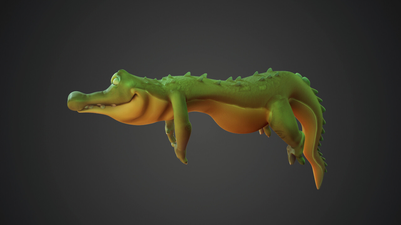 ArtStation - Stylized Crocodile