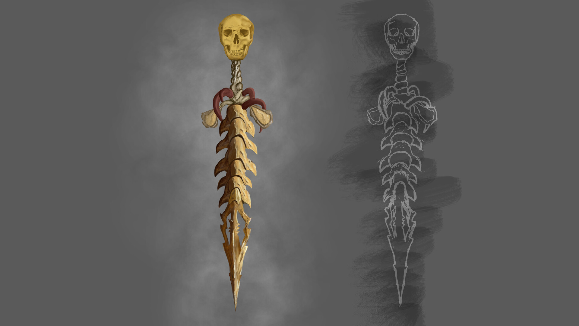 ArtStation - Dagger bone