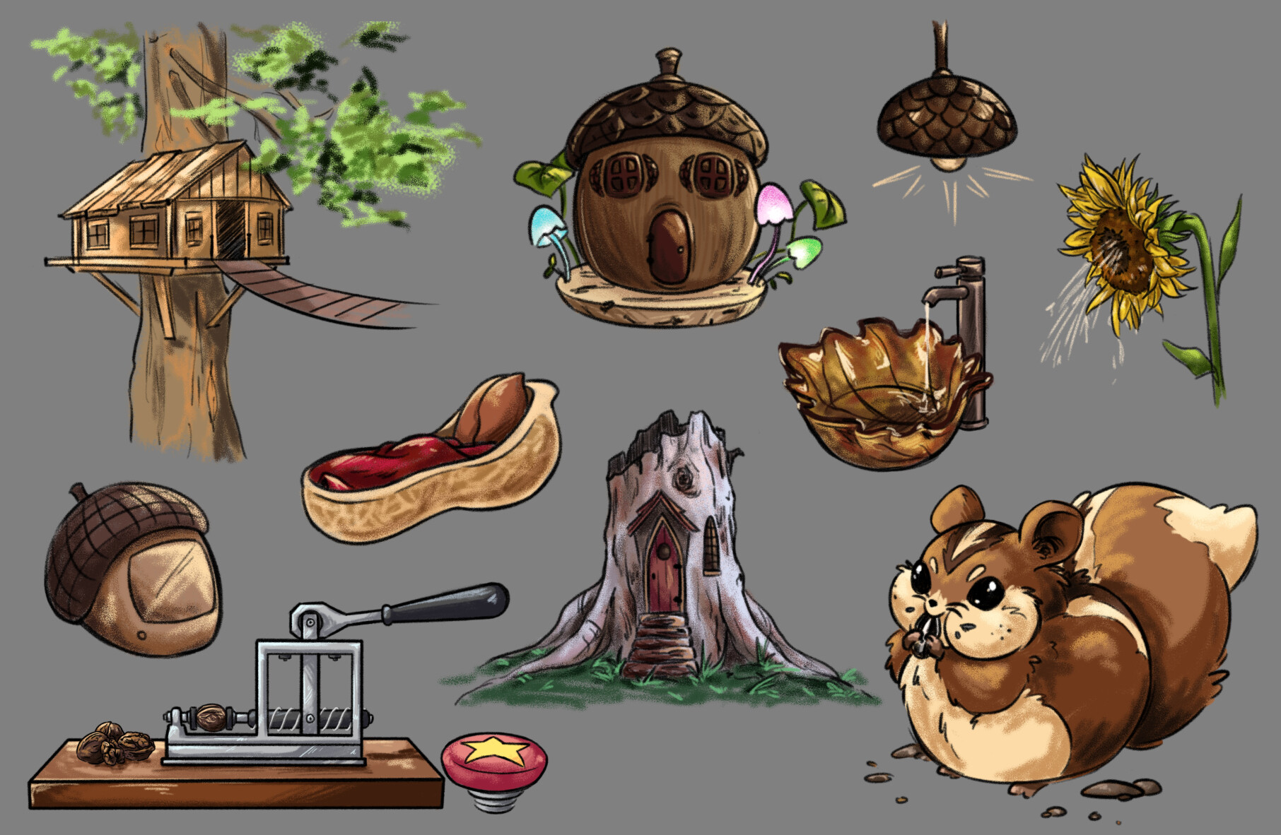 ArtStation - Chipmunk House Concept