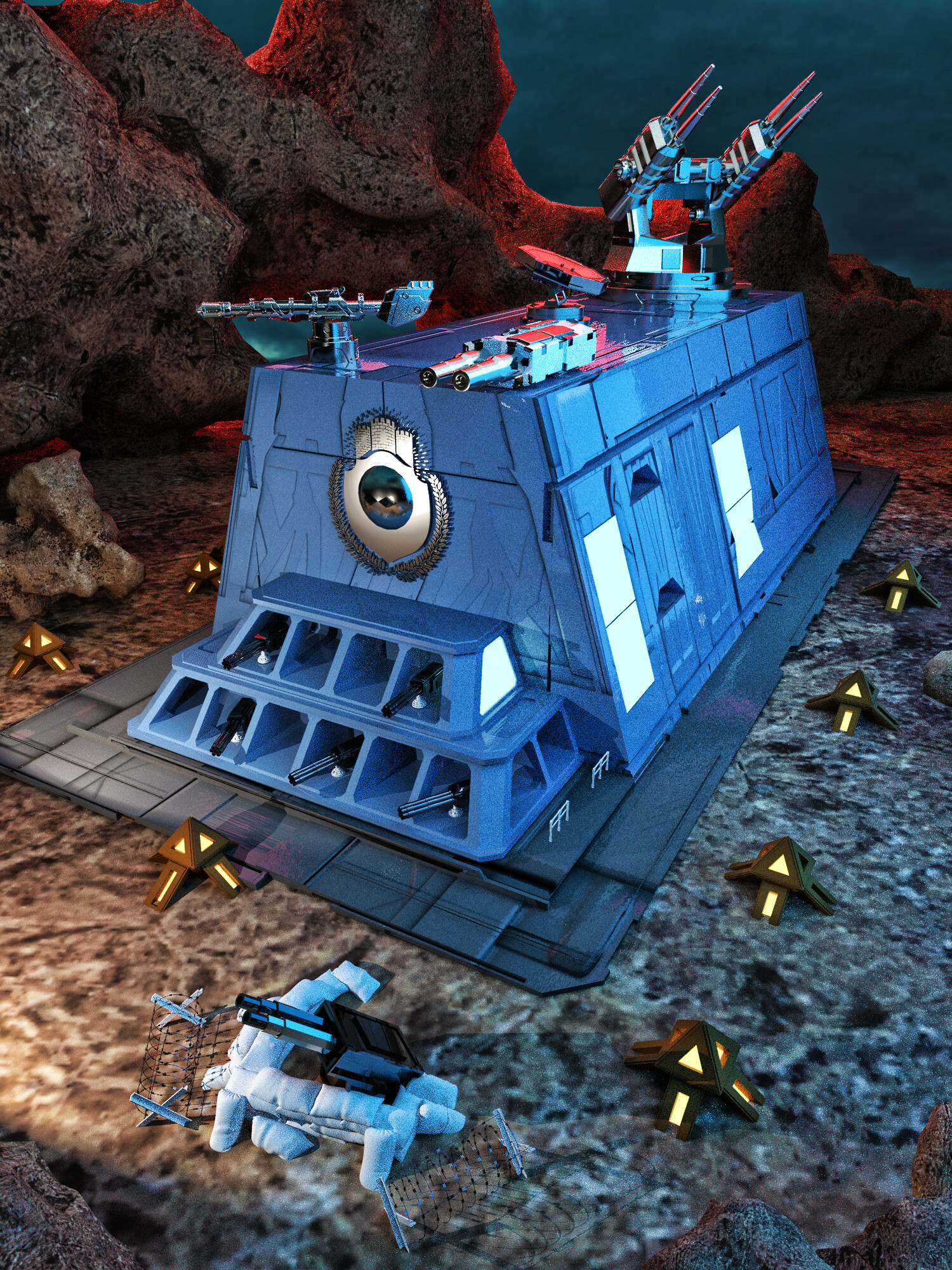 ArtStation - Defensive Bunker - eXode Game