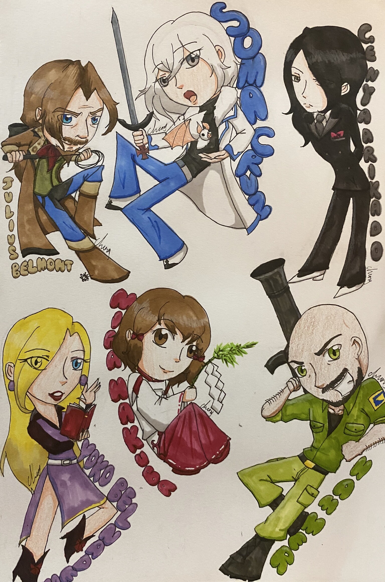 ArtStation - Chibified Castlevania-Aria of Sorrow