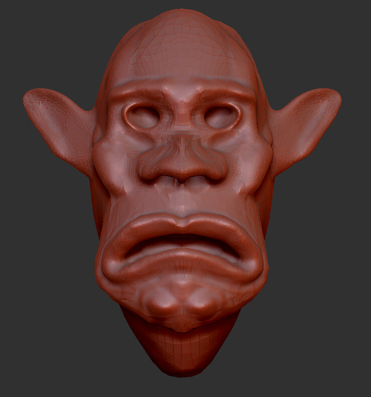 ArtStation - 15 min challenge Orc with ZBrush! Second time using!