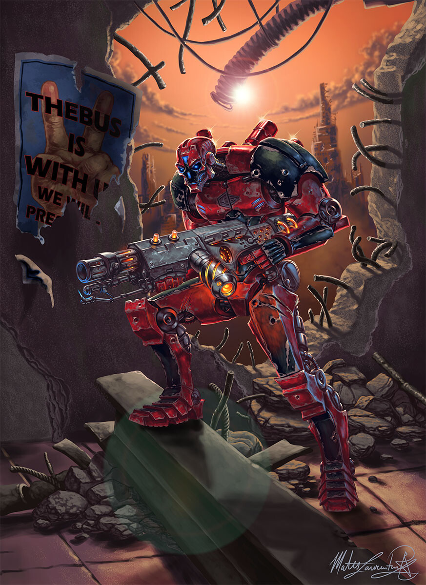 ArtStation - Another Red Cyborg