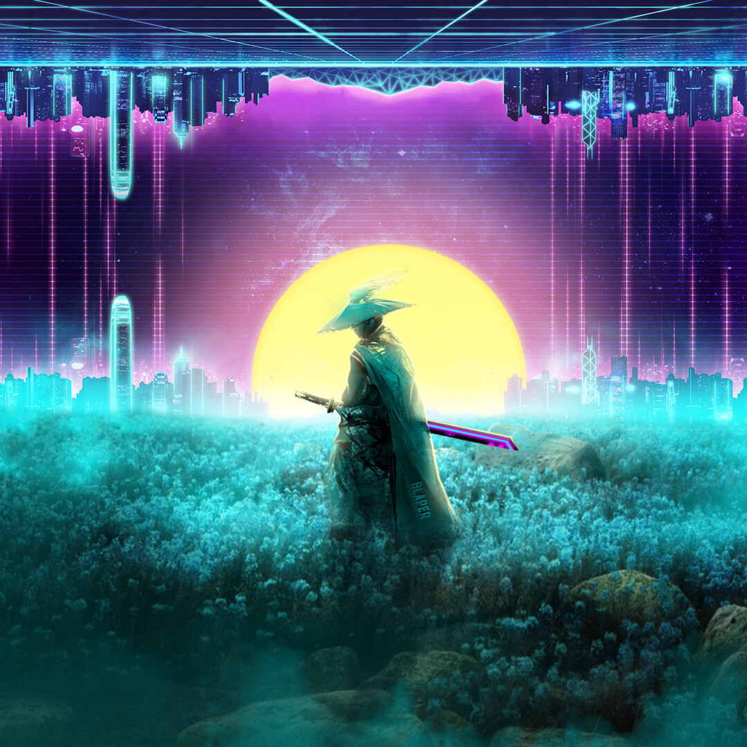 ArtStation - Neon samurai