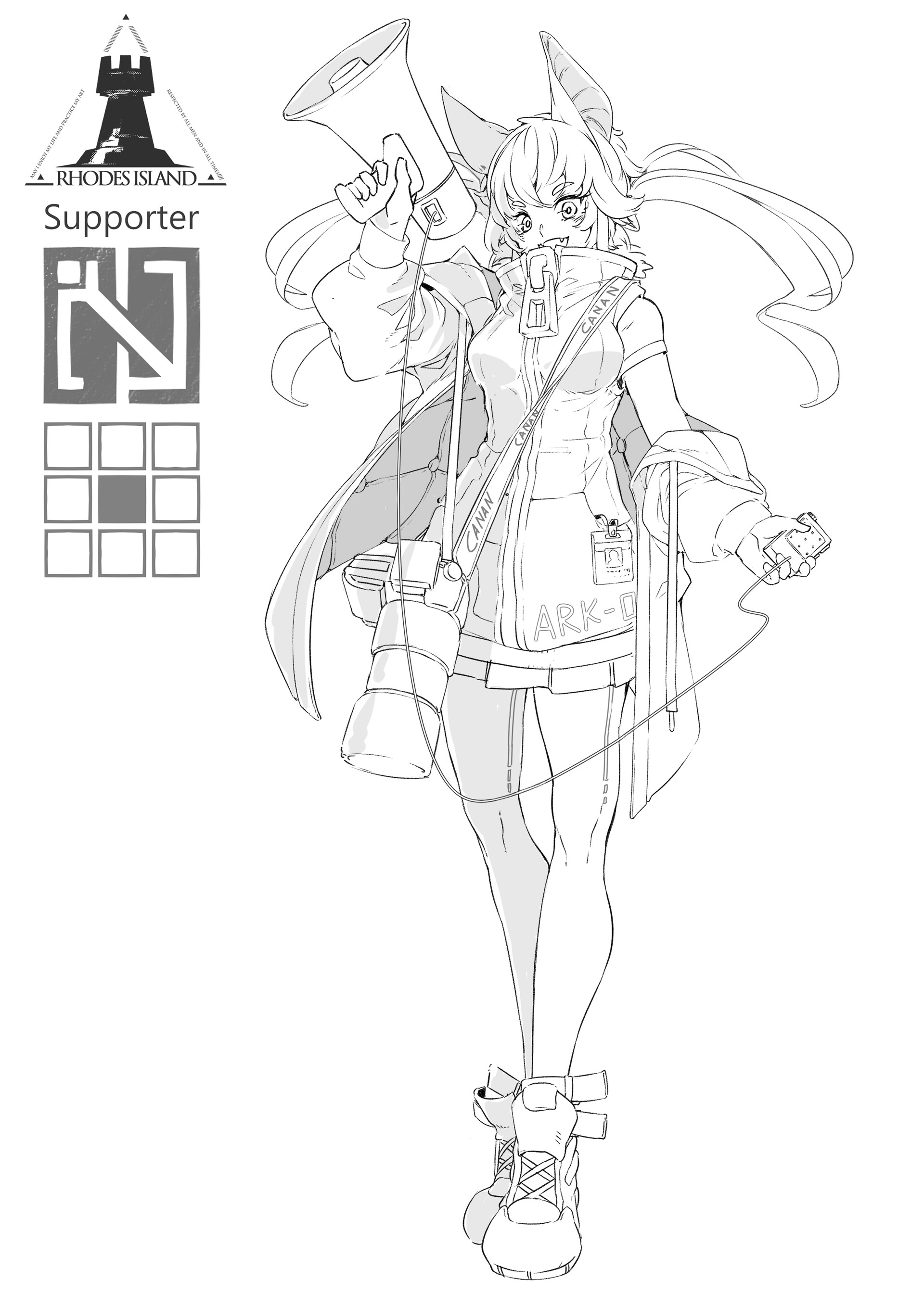 ArtStation - Arknights Fan Made Operator Character Design 2# Support