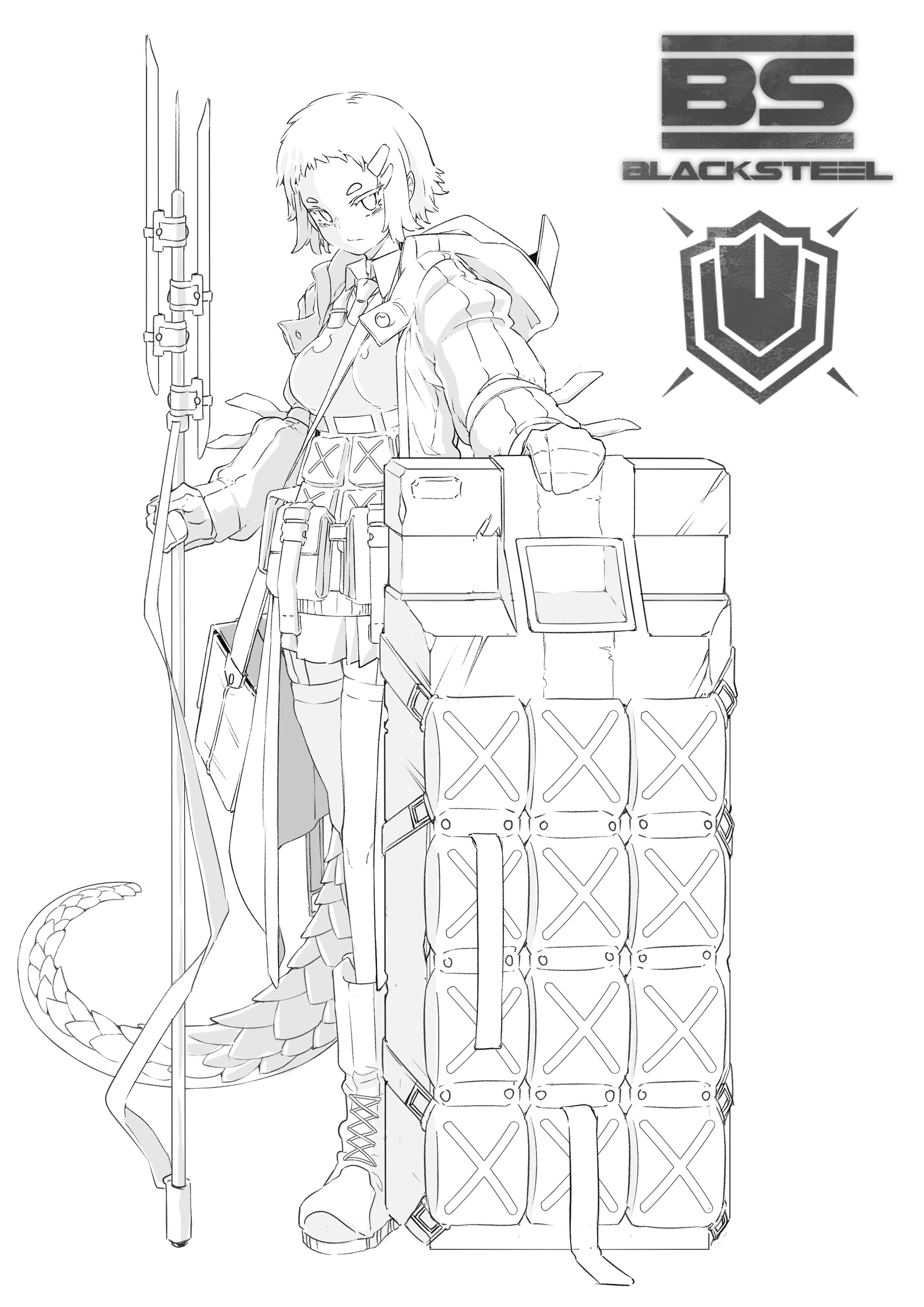 ArtStation - Arknights Fan Made Operator Character Design 3# Defender