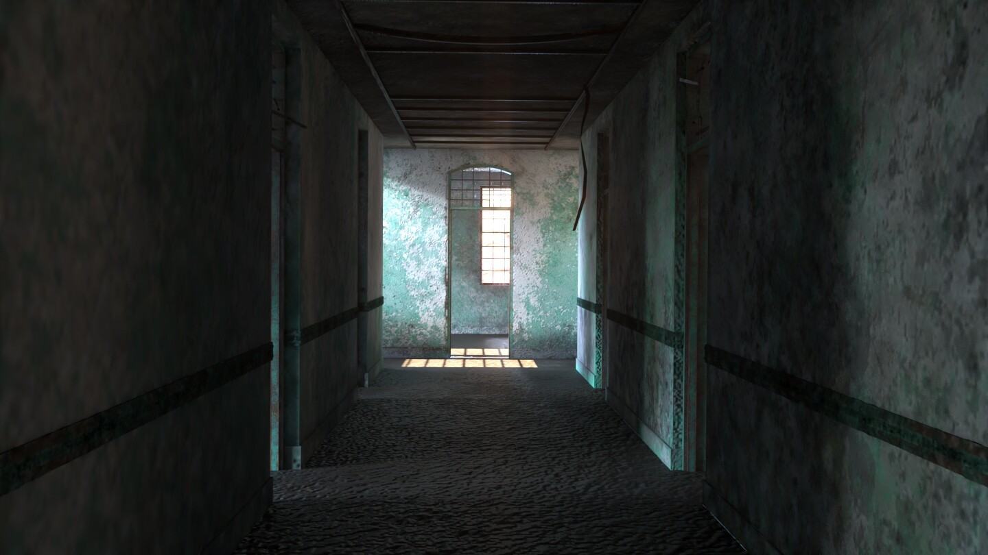 ArtStation - Abandoned Asylum low poly game environment