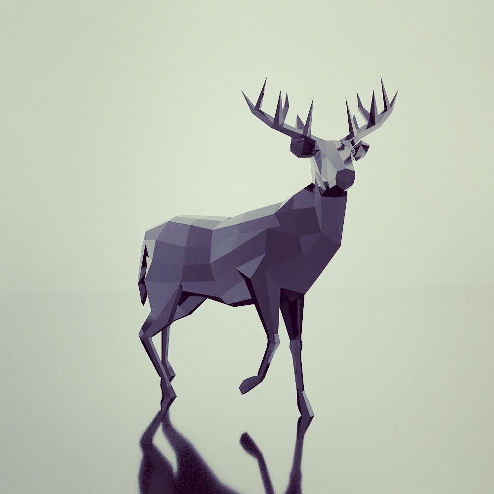 ArtStation - Low Poly Deer