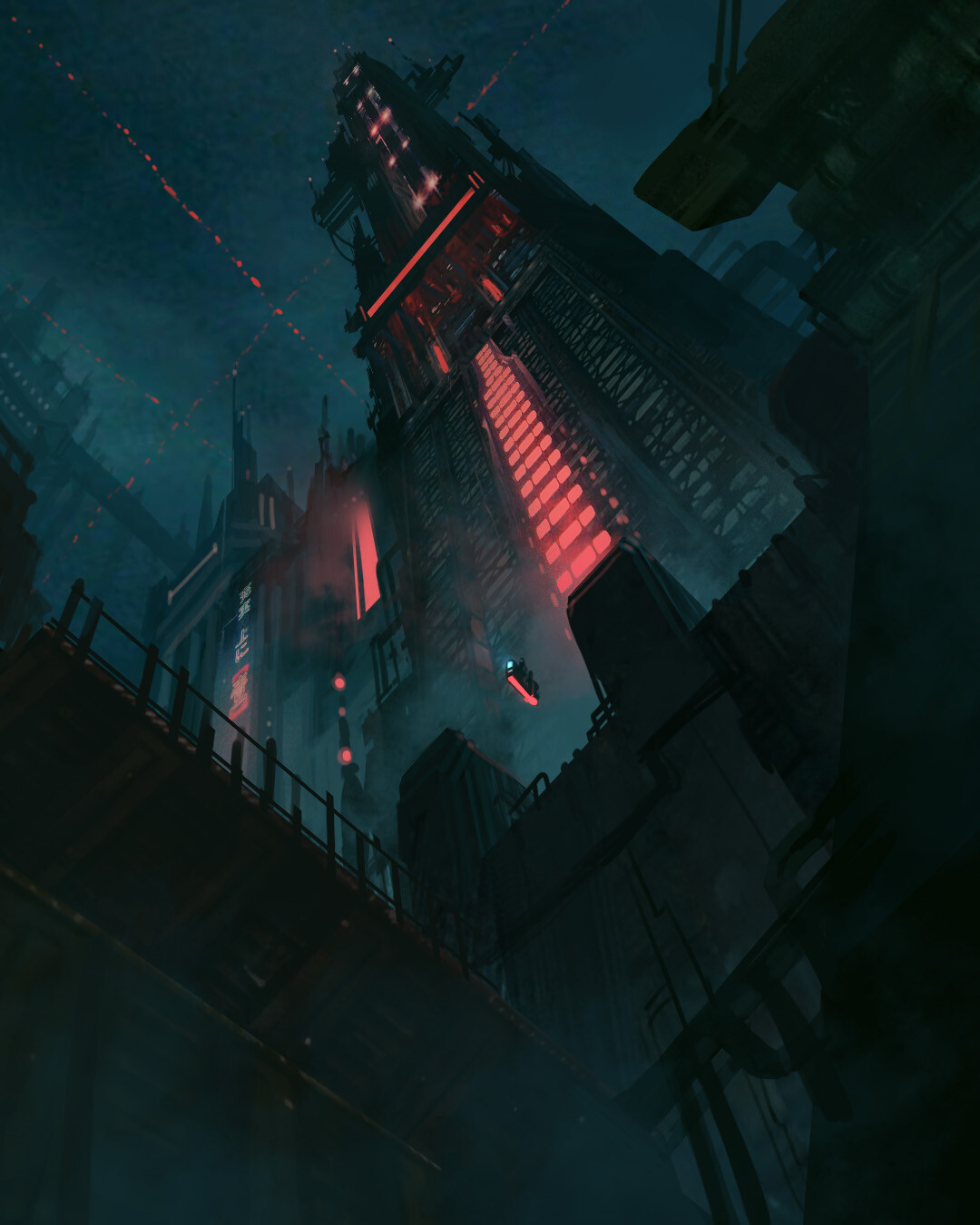 ArtStation - Cyberpunk Castle