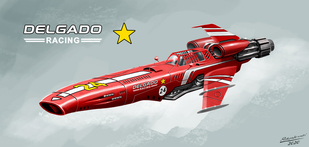 ArtStation - Delgado racing jet