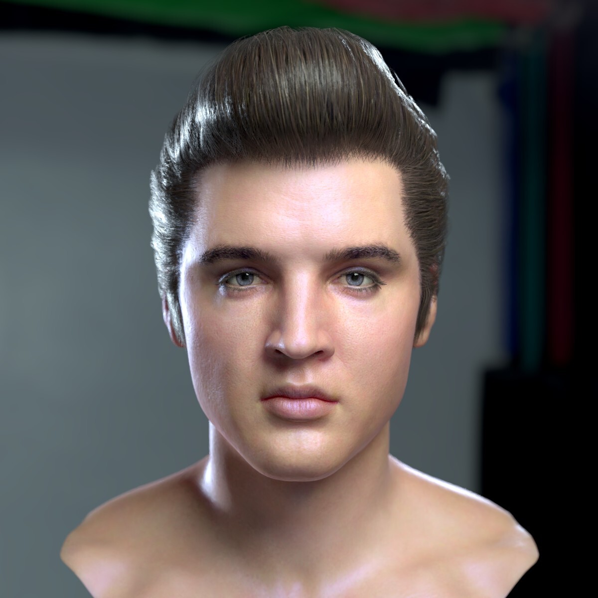 Stephan Plotnicov - 3d model Elvis Presley head