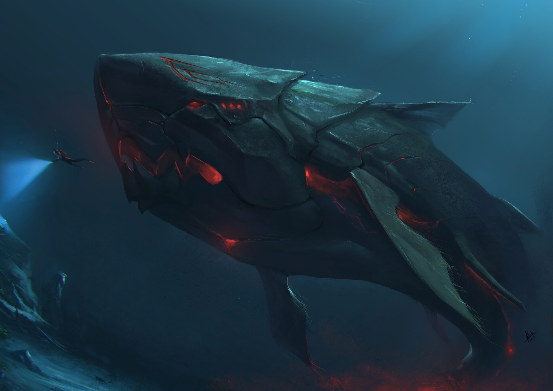 ArtStation - Deep sea creature