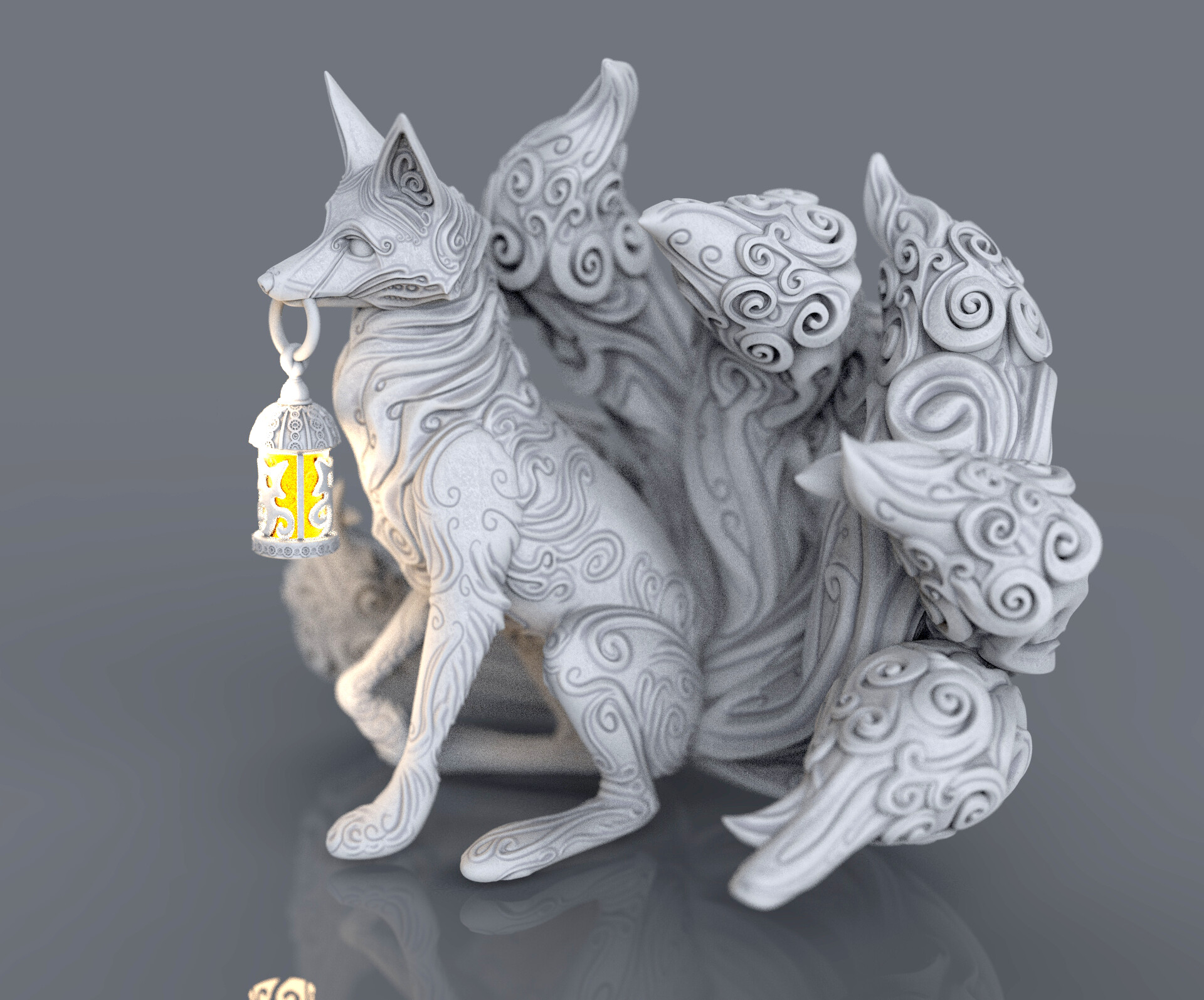 ArtStation - Kitsune Model - for print