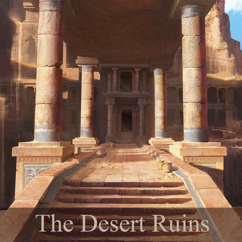 ArtStation - 沙漠遗迹_The desert ruins