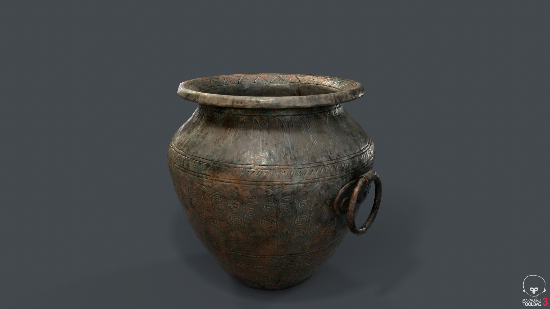 ArtStation - Low poly copper pot