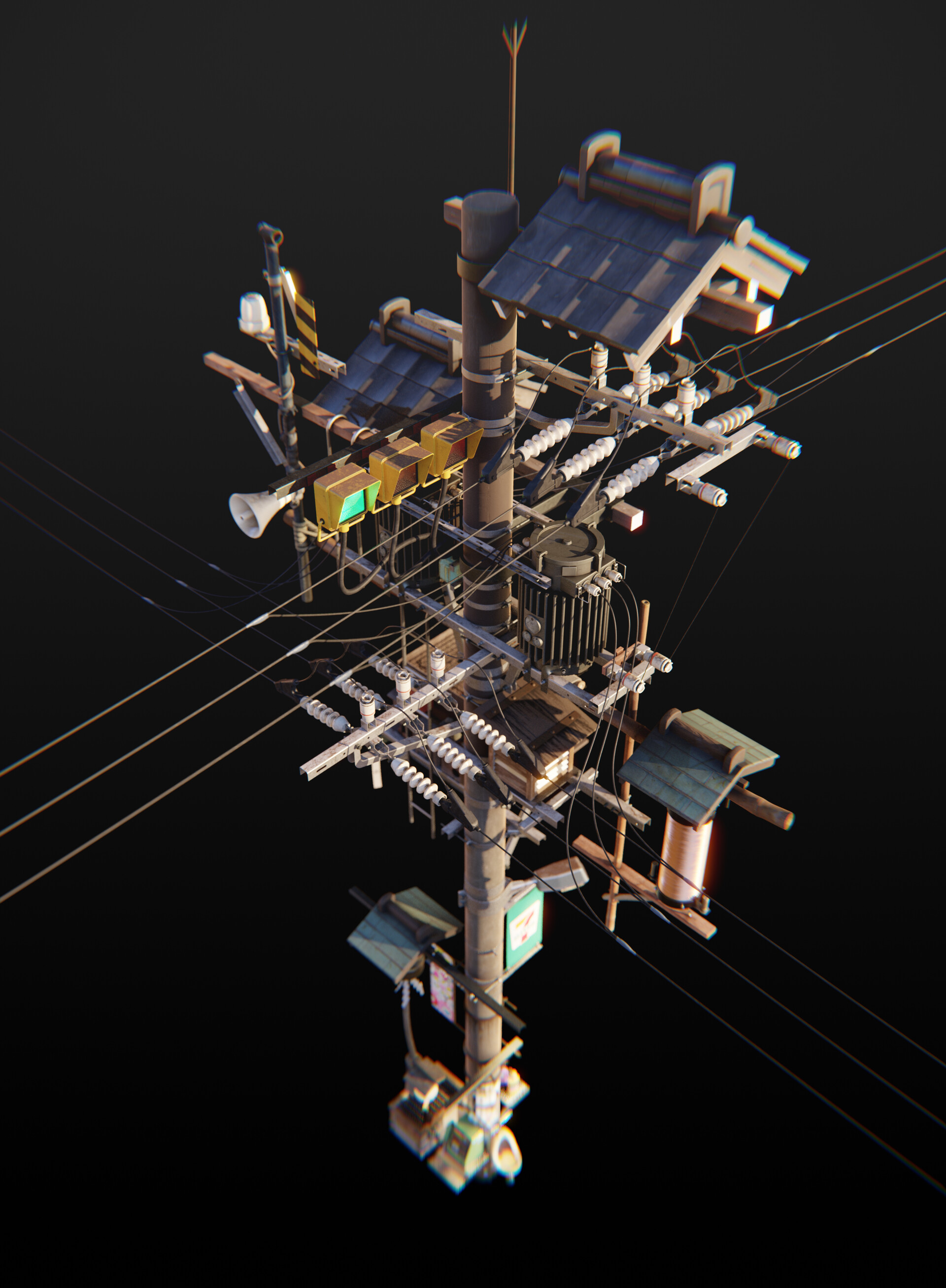 ArtStation - Utility Pole