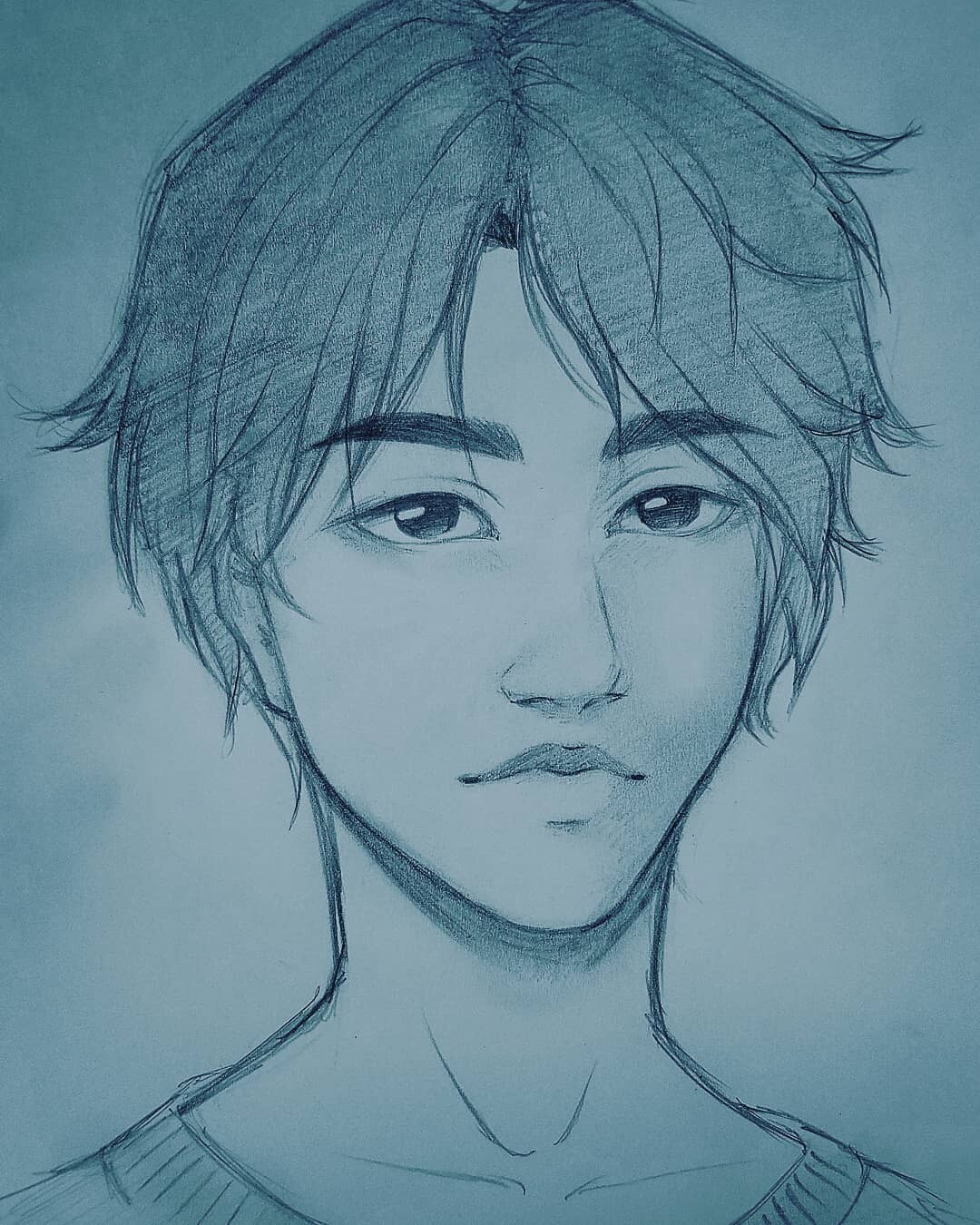 ArtStation - Asian guy sketch