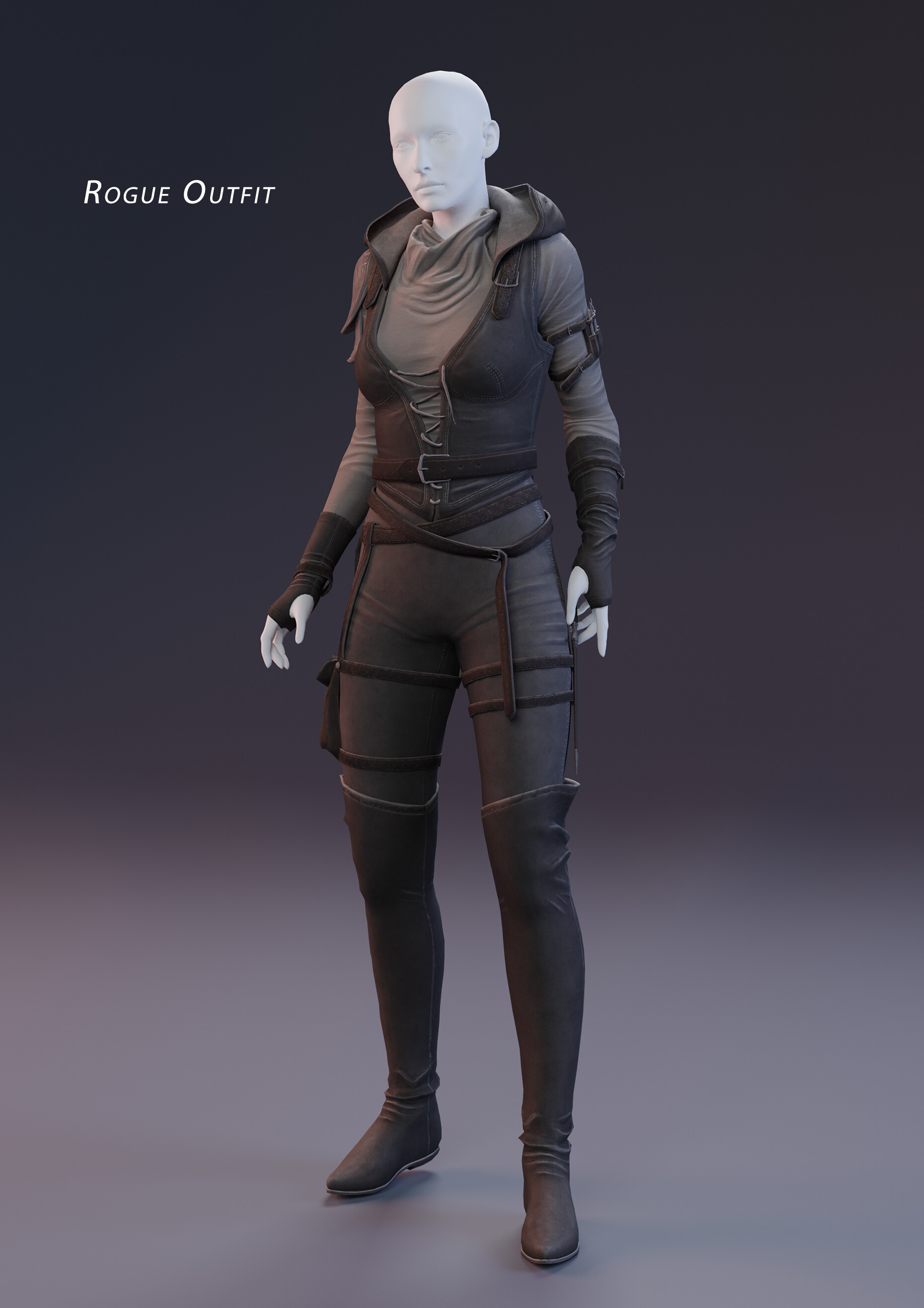 ArtStation - Rogue Outfit - 3D model