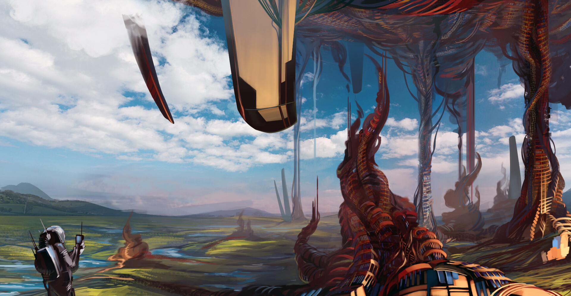 ArtStation - speed painting "Martians", Harry Candland