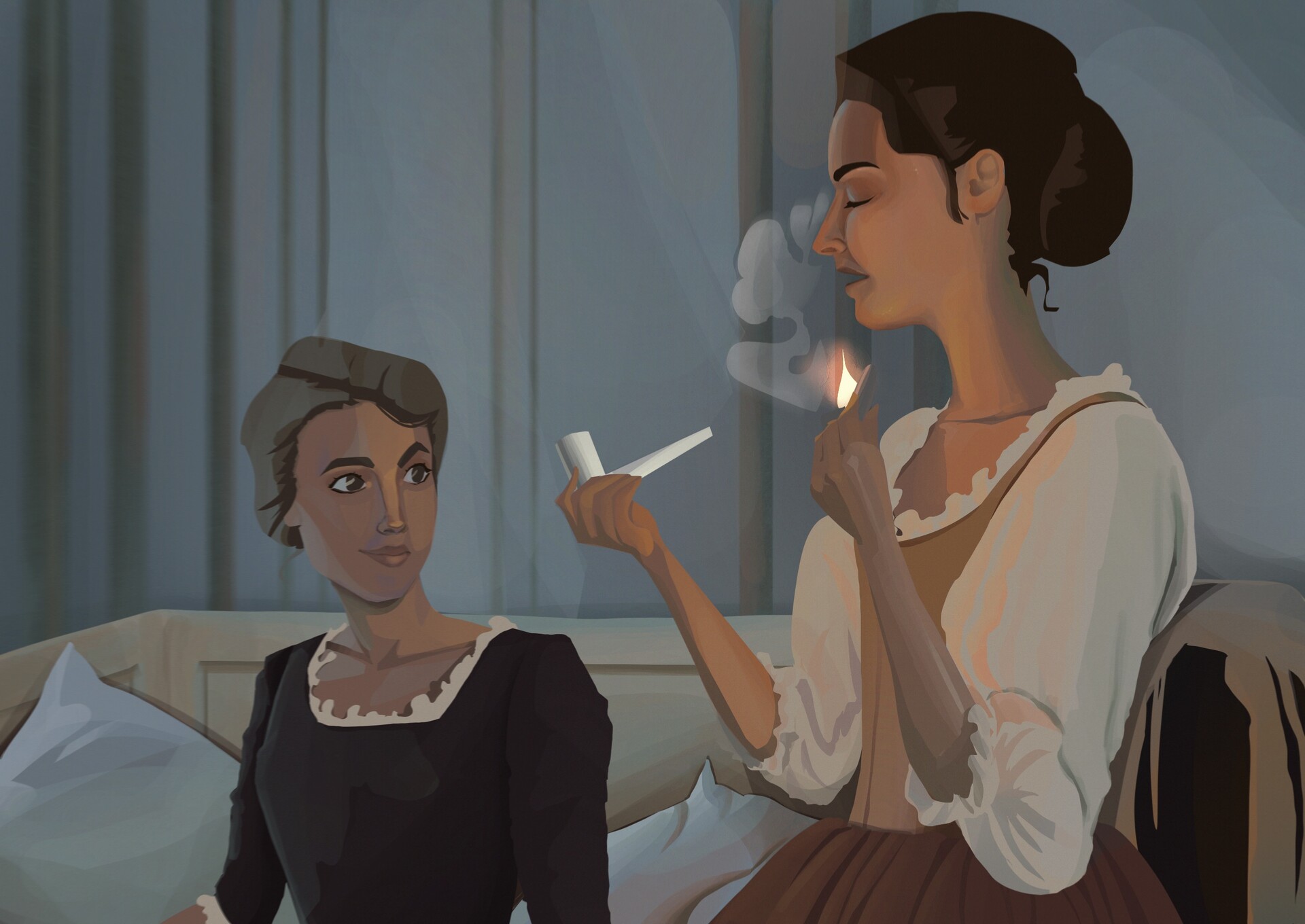 ArtStation - Color Study "Portrait of a Lady on Fire"