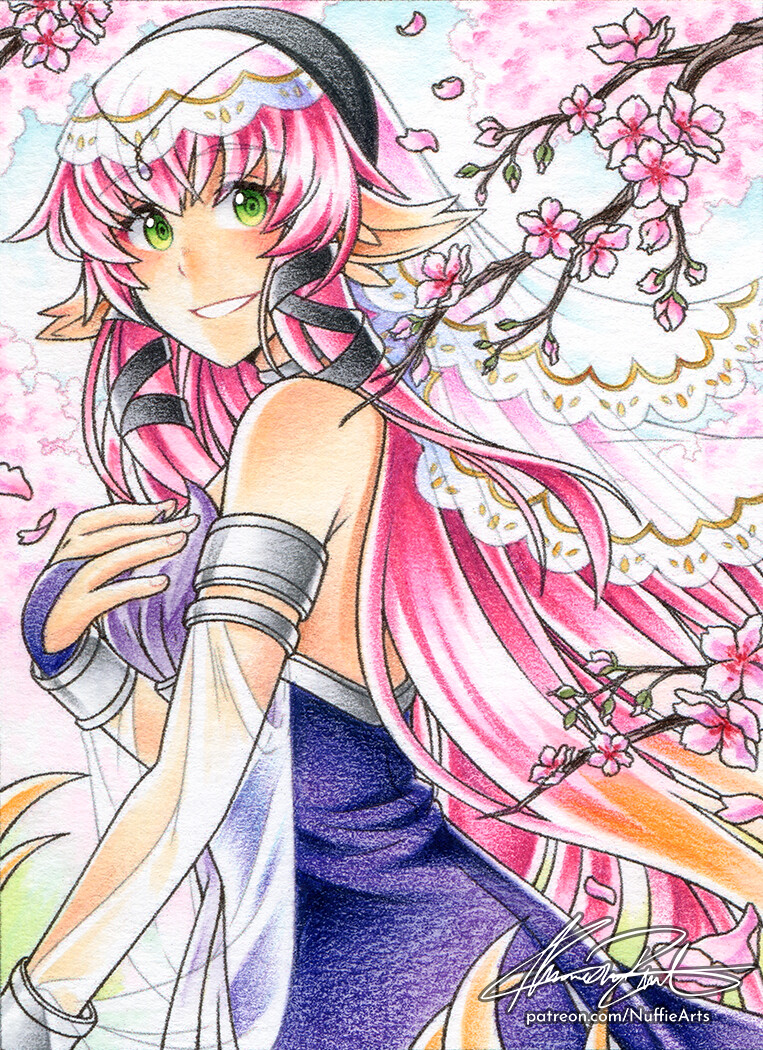 Nuffie Arts - Cherryblossom Gaia | ACEOs