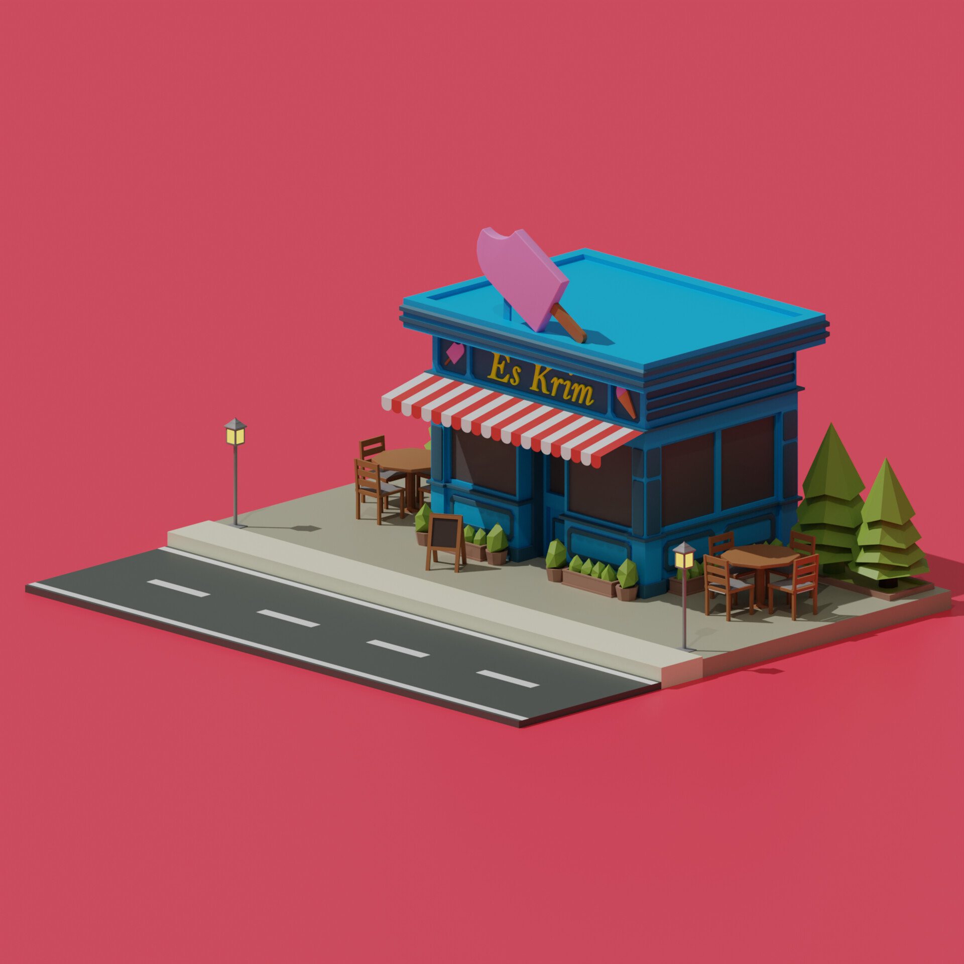 ArtStation - Ice Cream Shop