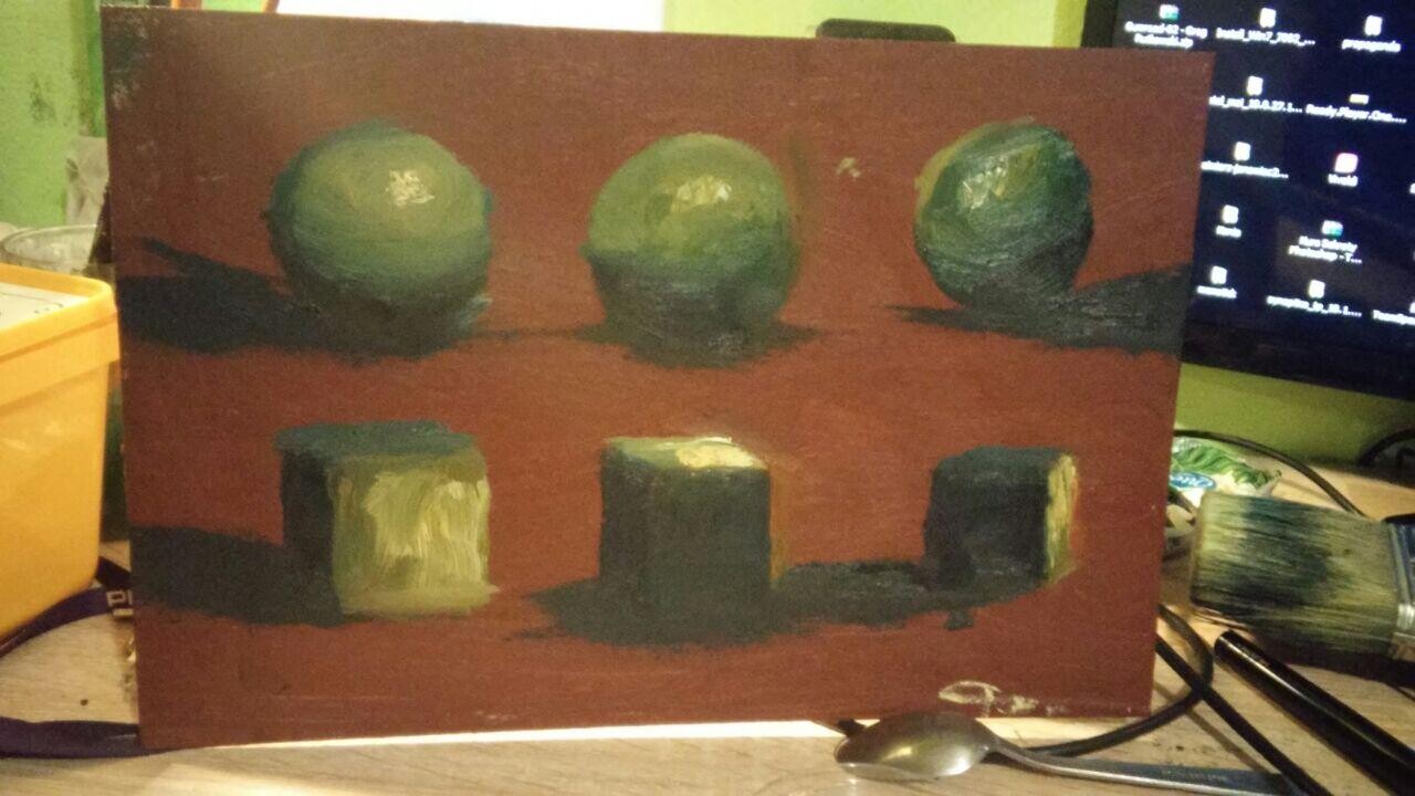 ArtStation - oil studies