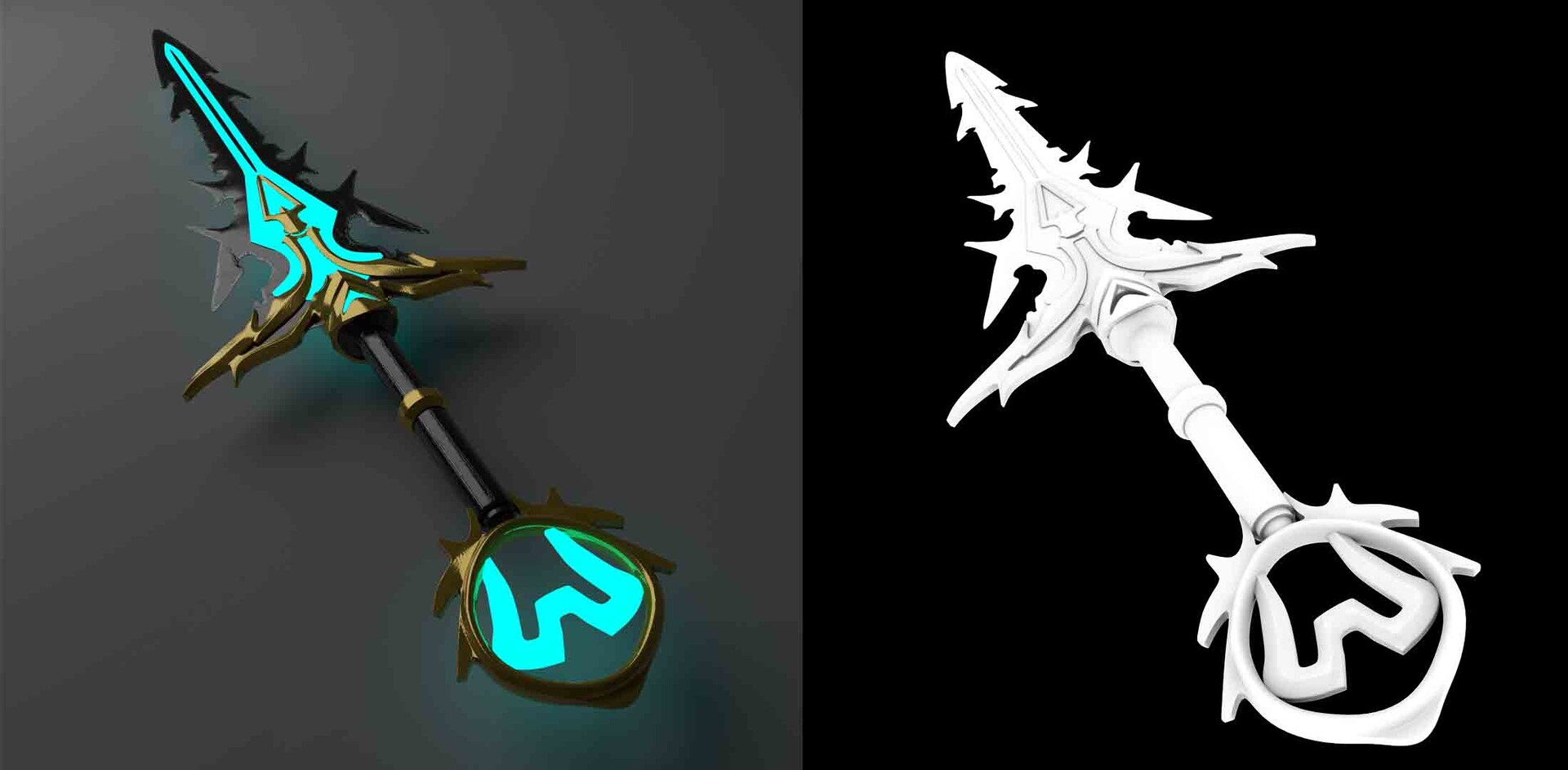 ArtStation - Fantasy weapon