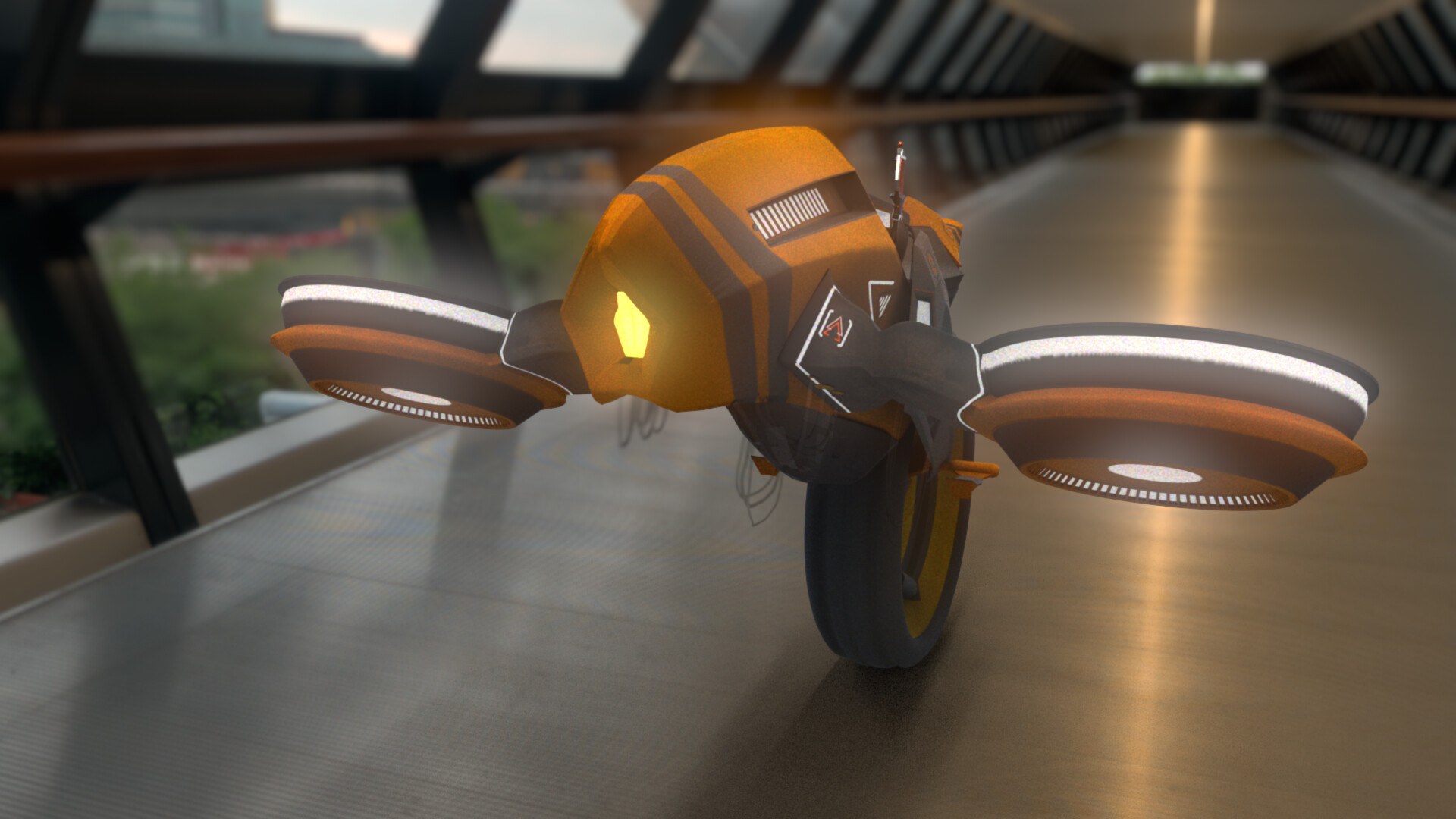 ArtStation - Sci-Fi Hovering Bike