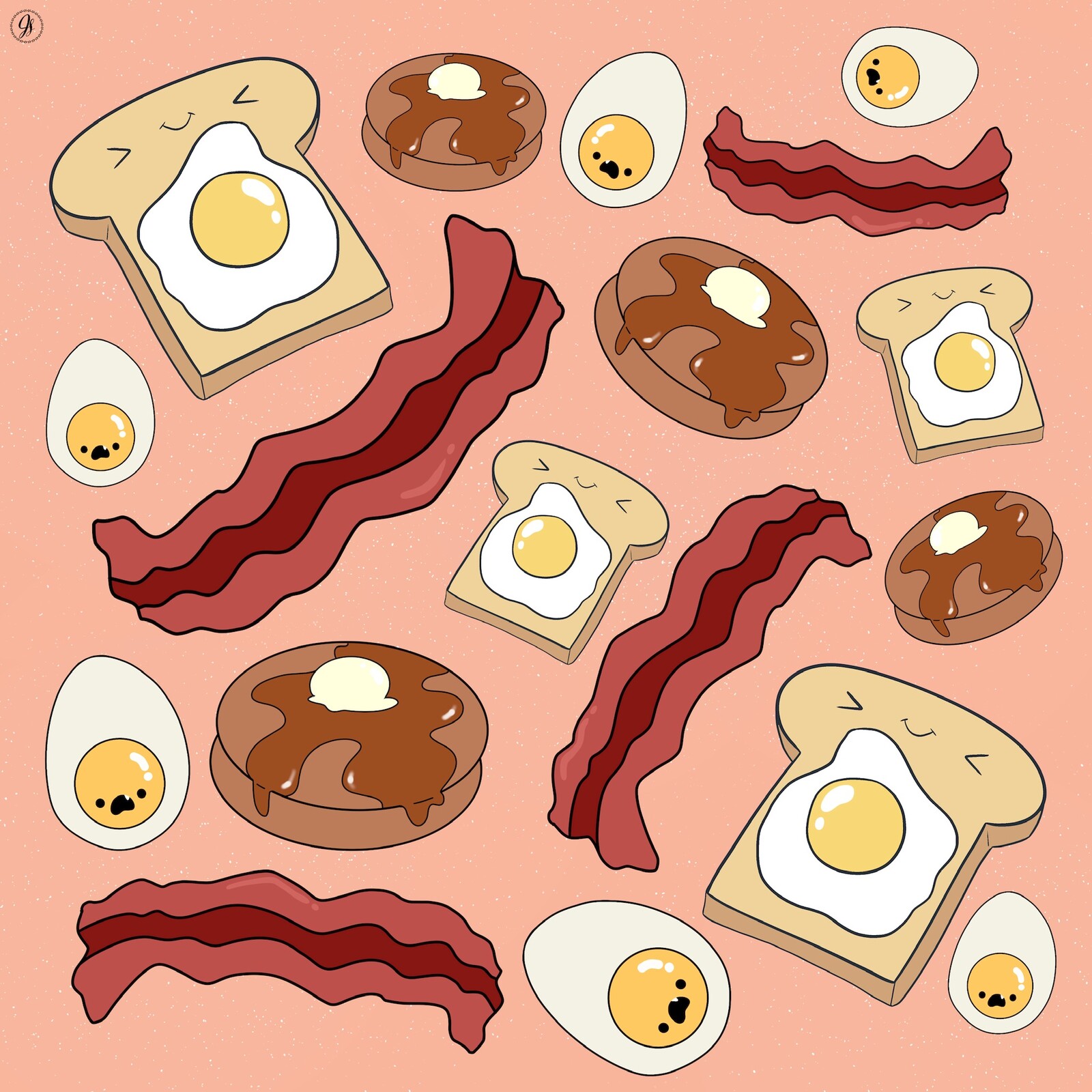 Jenna Staller - Breakfast Repeat Pattern Medium