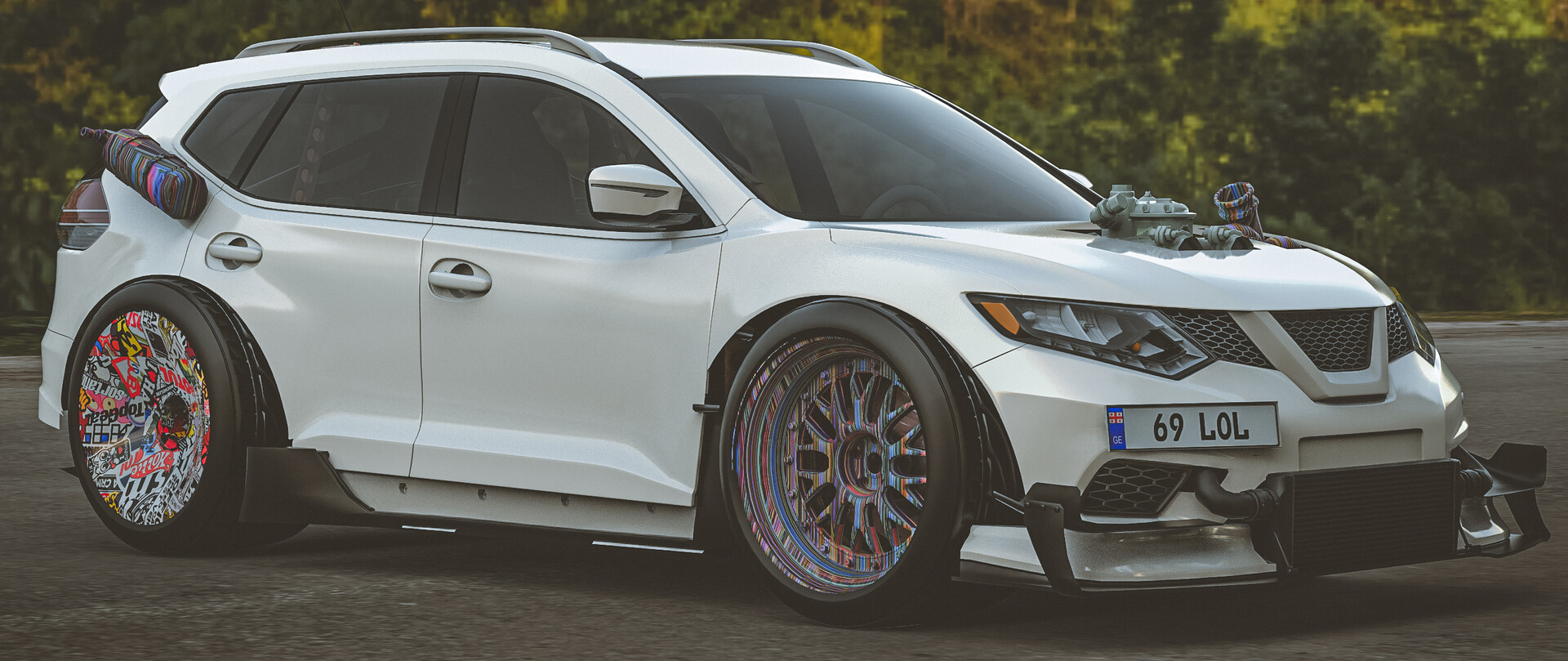 ArtStation - nissan rogue extreme version