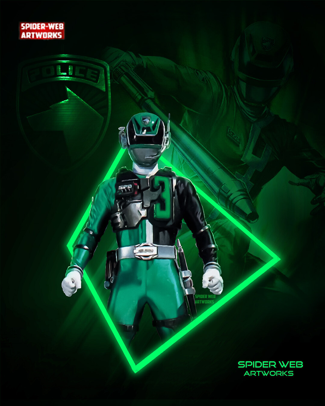 Power Rangers Spd Green Ranger Swat Mode