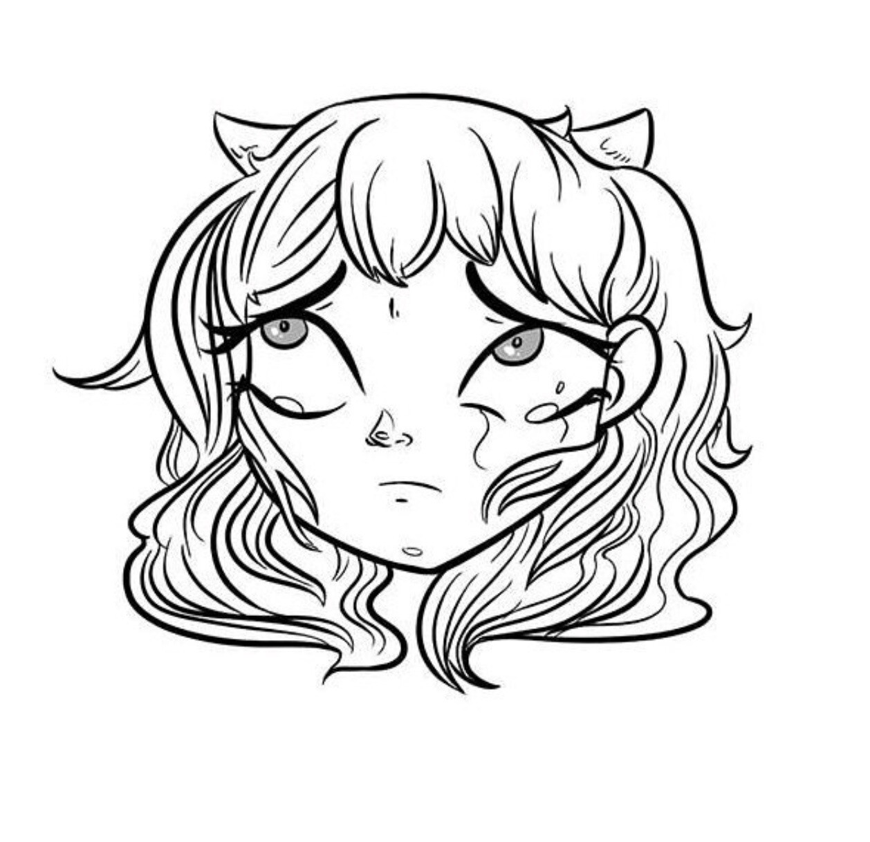 ArtStation - Sheep Girl - Line work